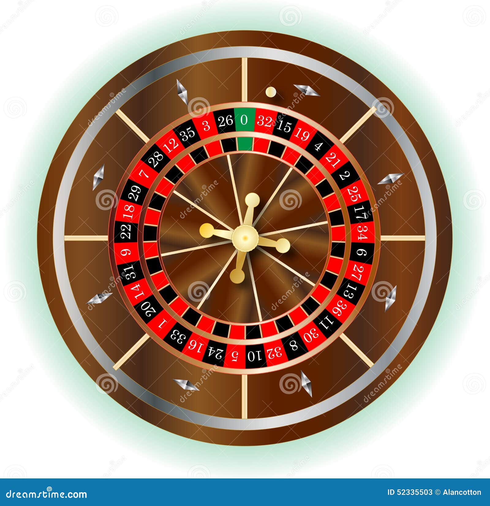 Chip & roulette di mazza illustrazione di stock. Illustrazione di ...