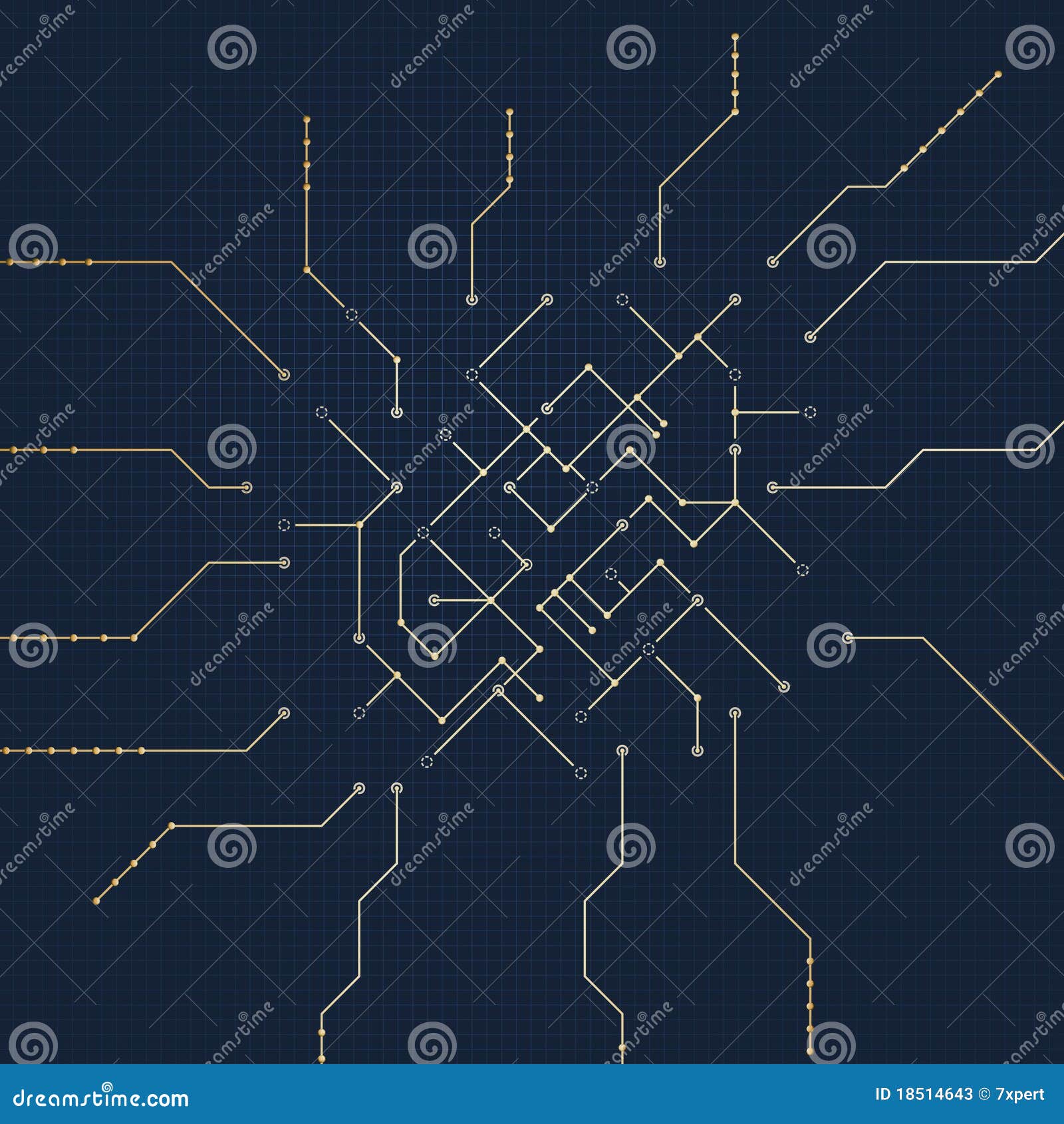 Chip scheme stock illustration. Illustration of chip - 18514643