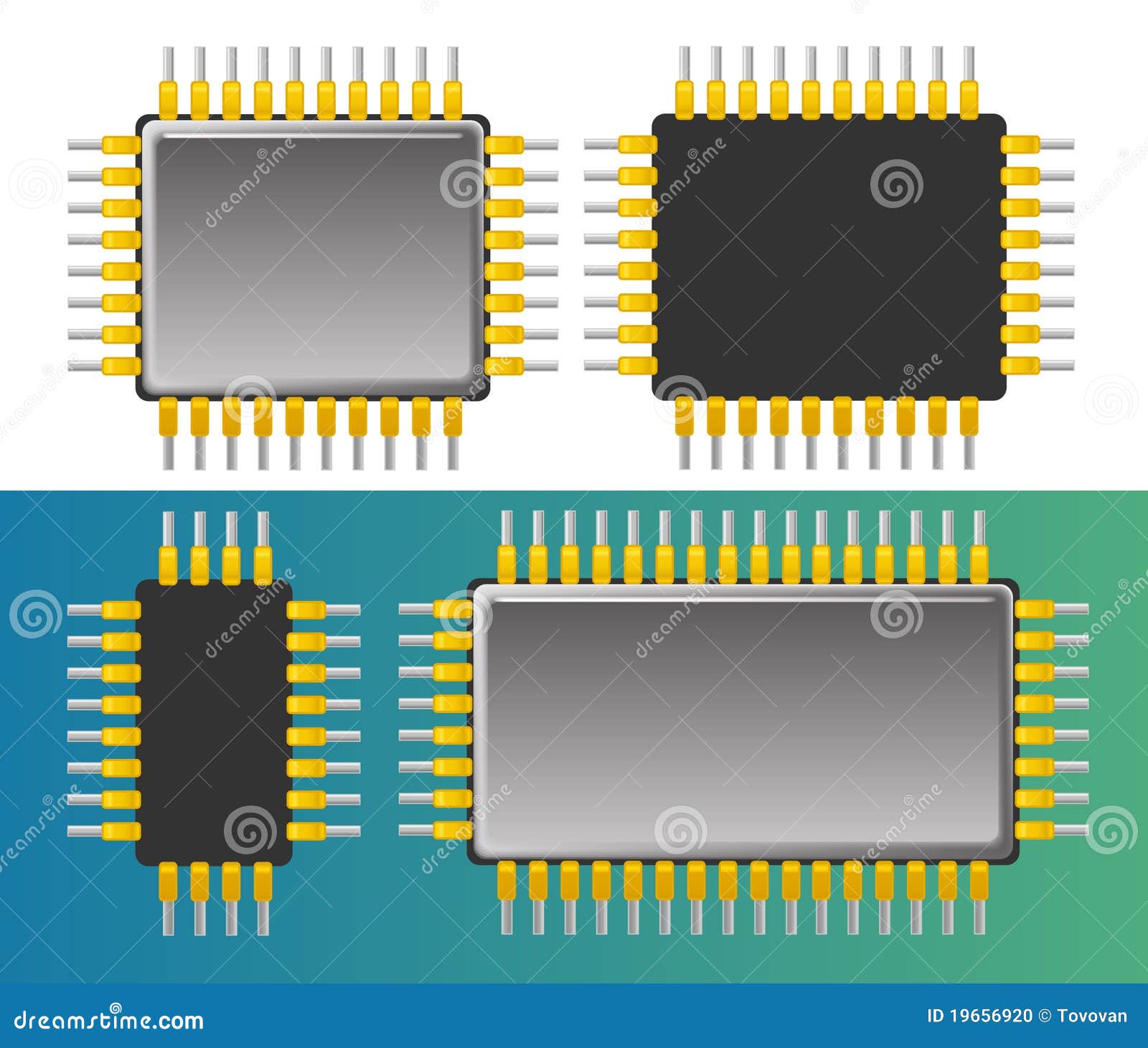 Chip set stock vector. Illustration of access, connection - 19656920