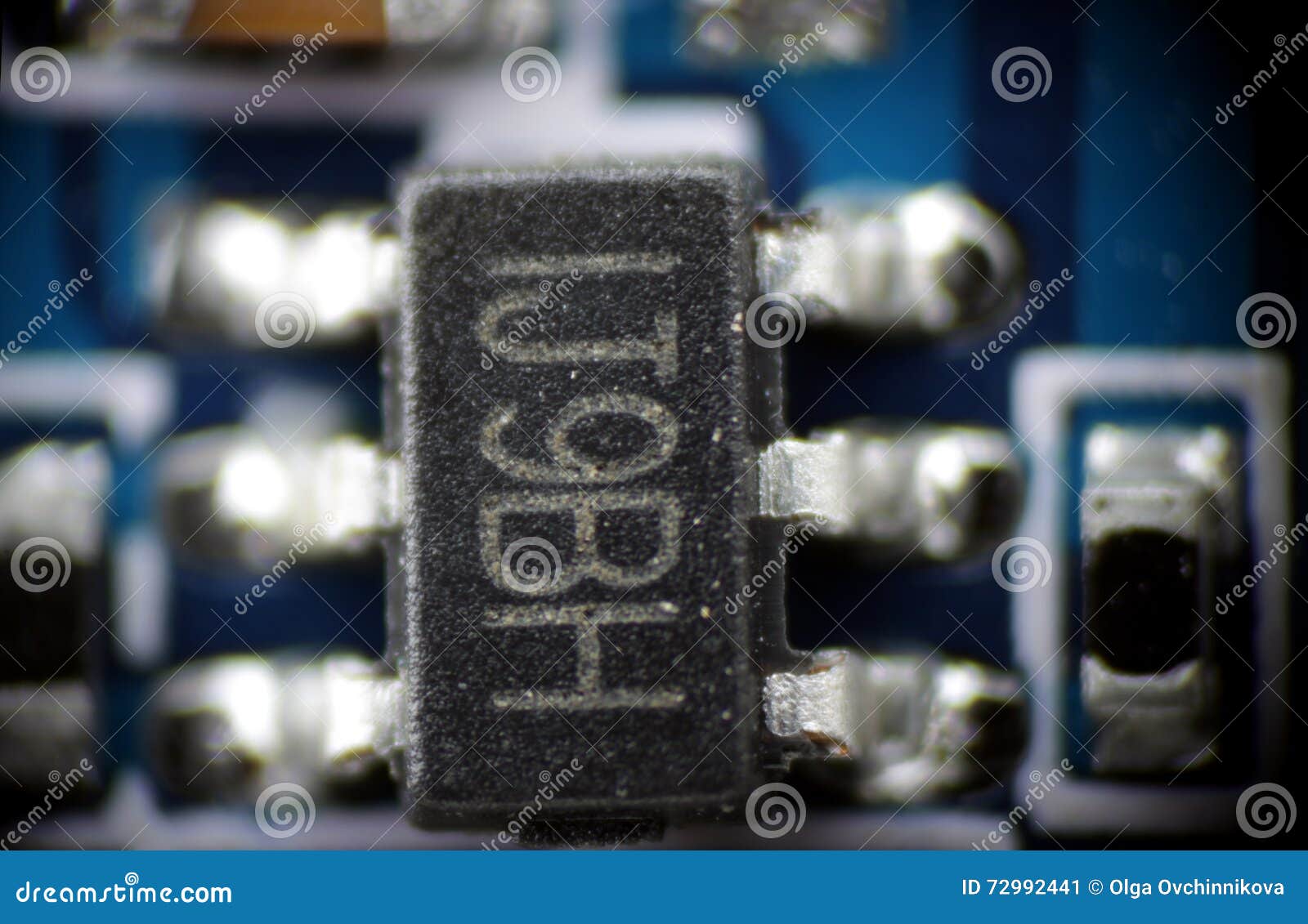 Chip smd pcb macro stock image. Image of detail, backlight - 72992441