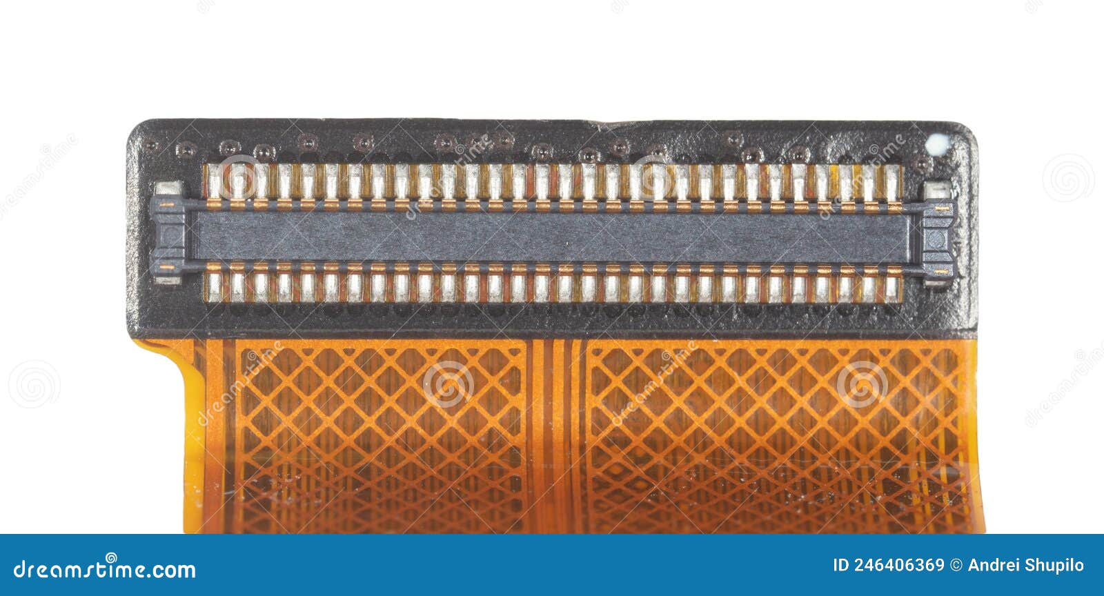 Chip socket on the board. stock image. Image of modern - 246406369