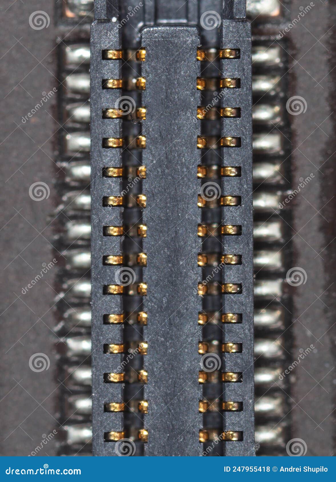 Chip socket on the board. stock photo. Image of card - 247955418
