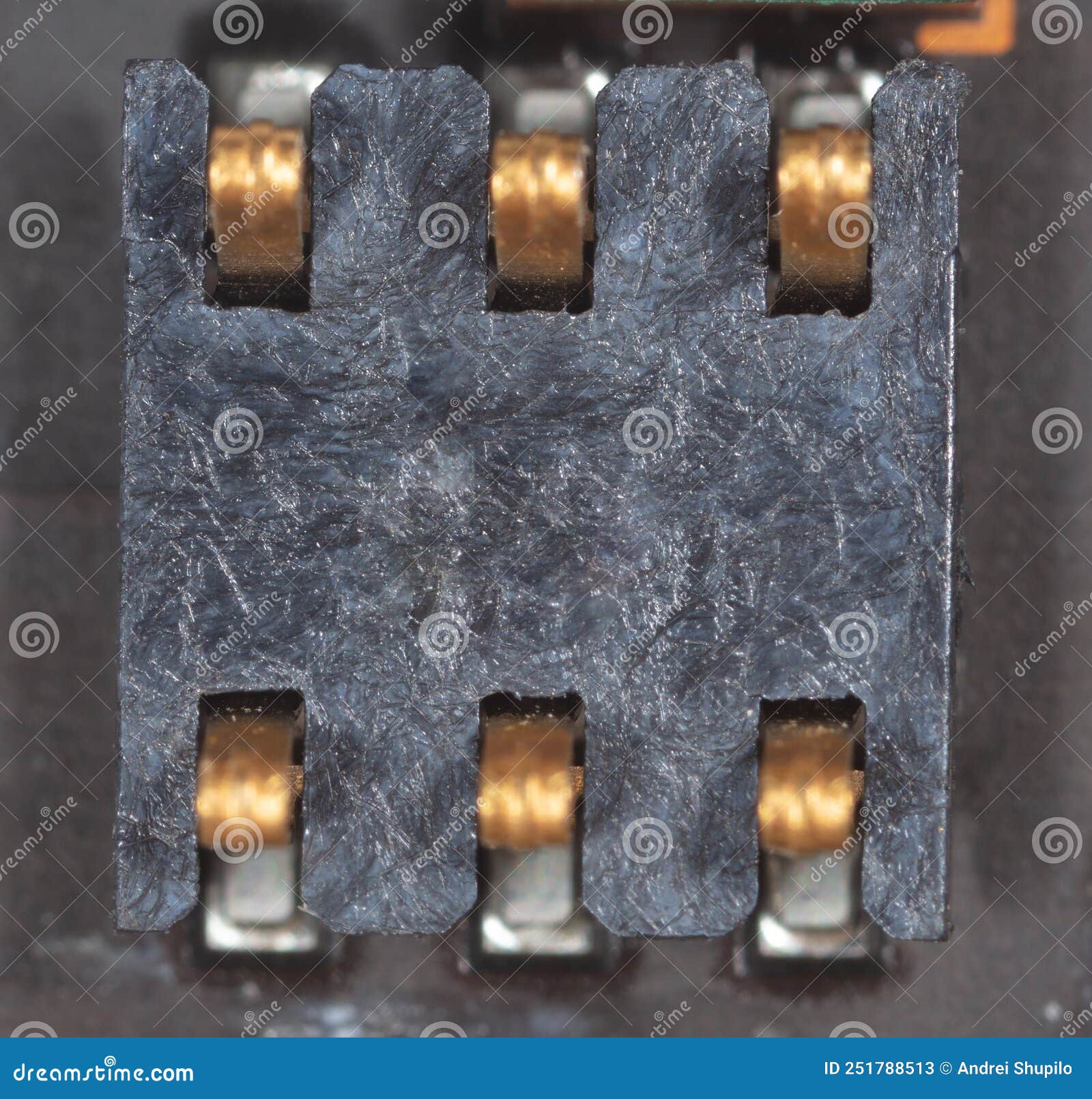 Chip socket on the board. stock image. Image of integrated - 251788513