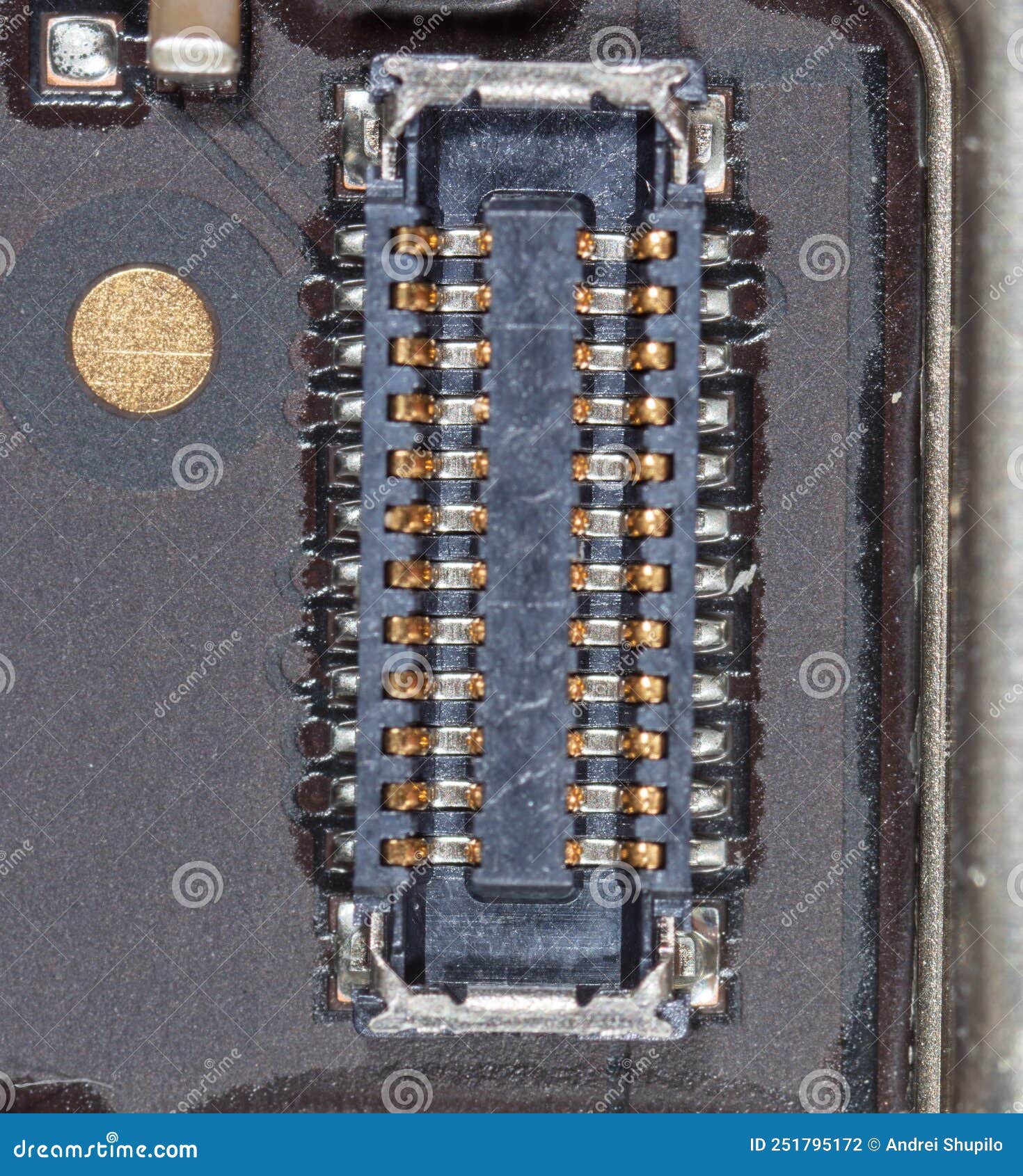 Chip socket on the board. stock photo. Image of industrial - 251795172