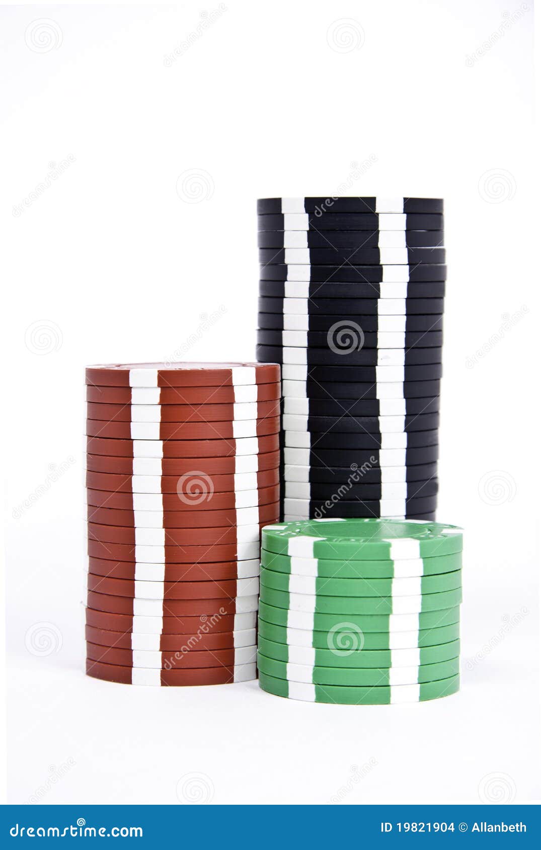 Chip Stack stock photo. Image of play, chip, green, betting - 19821904