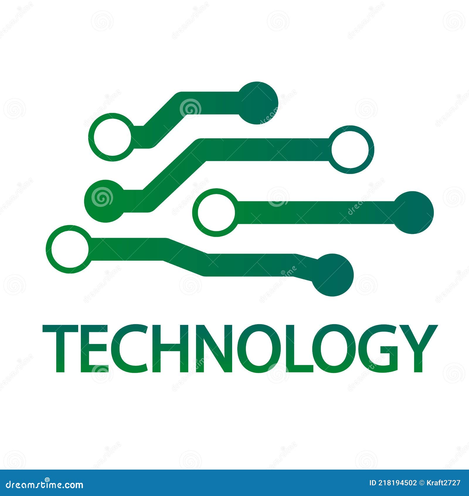 Chip technology logo stock vector. Illustration of connect - 218194502