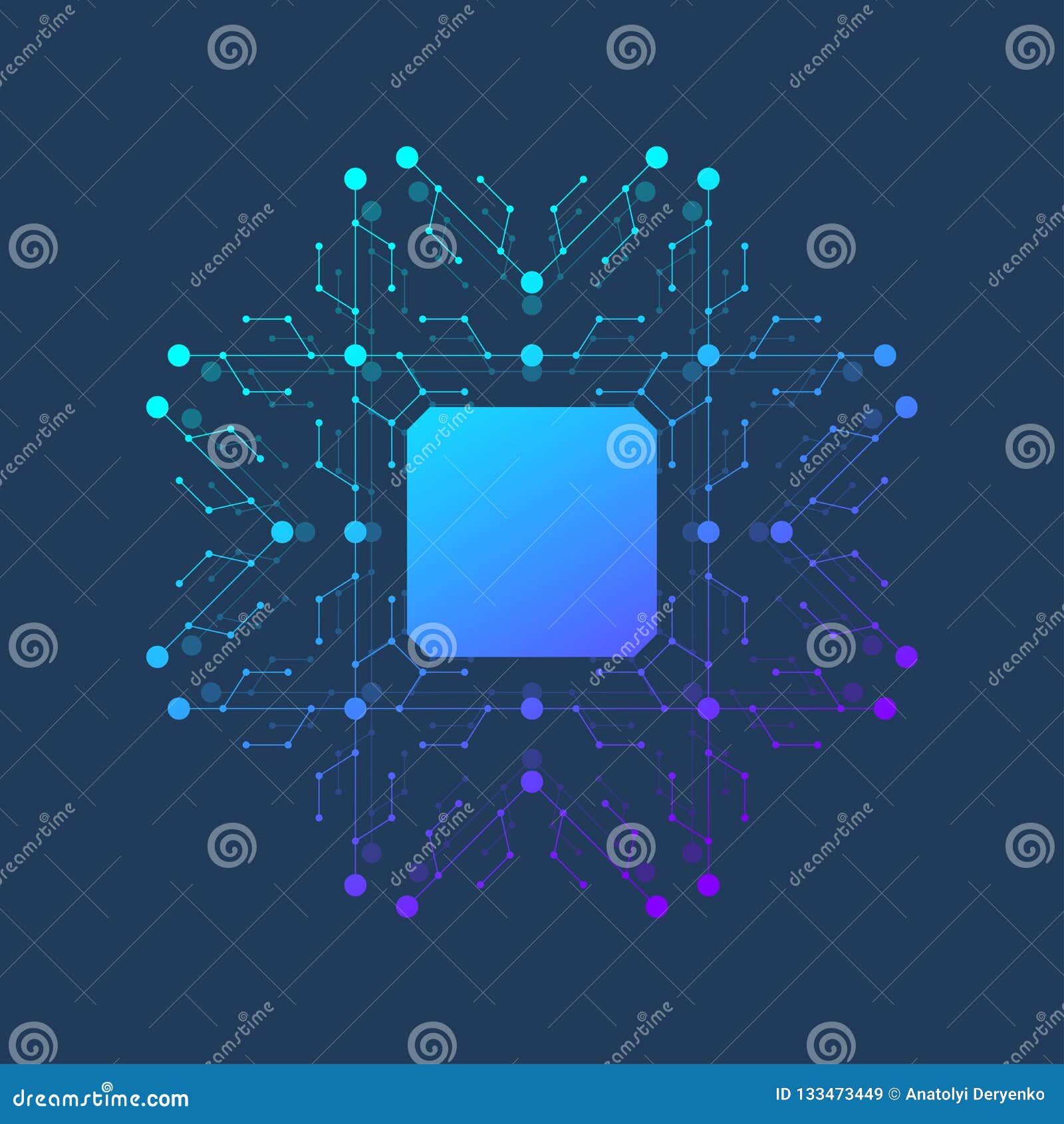 Chip Vector Illustration Icon - Computer Chip Symbol or Design Element ...