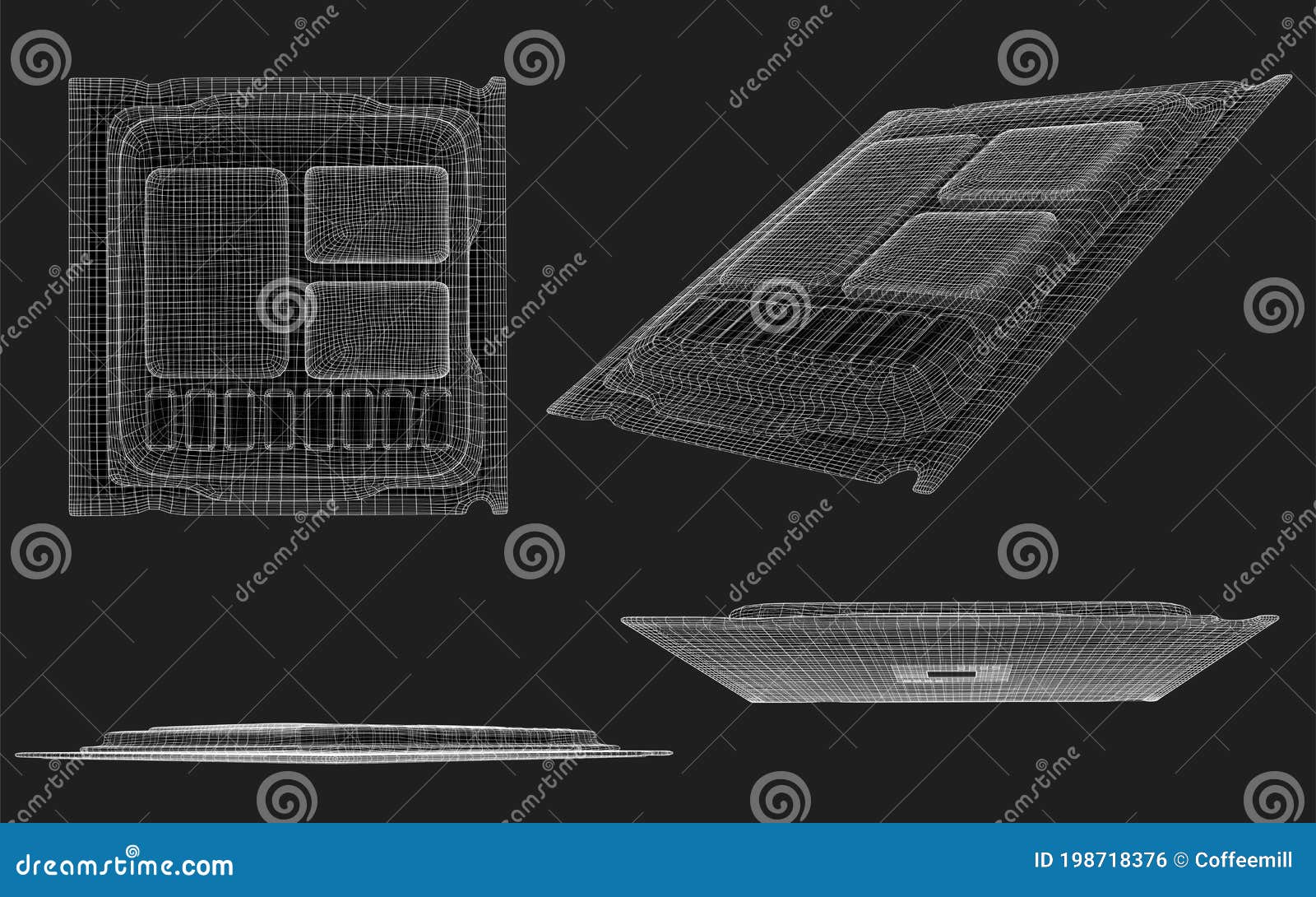 Chip Vetor 3d Definido Para Computador Ilustração do Vetor - Ilustração ...