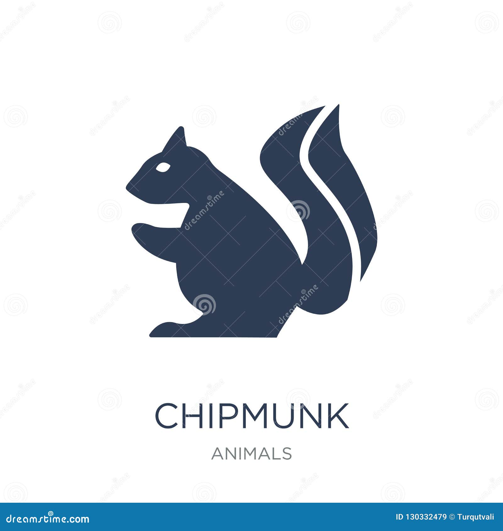 Chipmunk Icon. Trendy Flat Vector Chipmunk Icon on White Background ...
