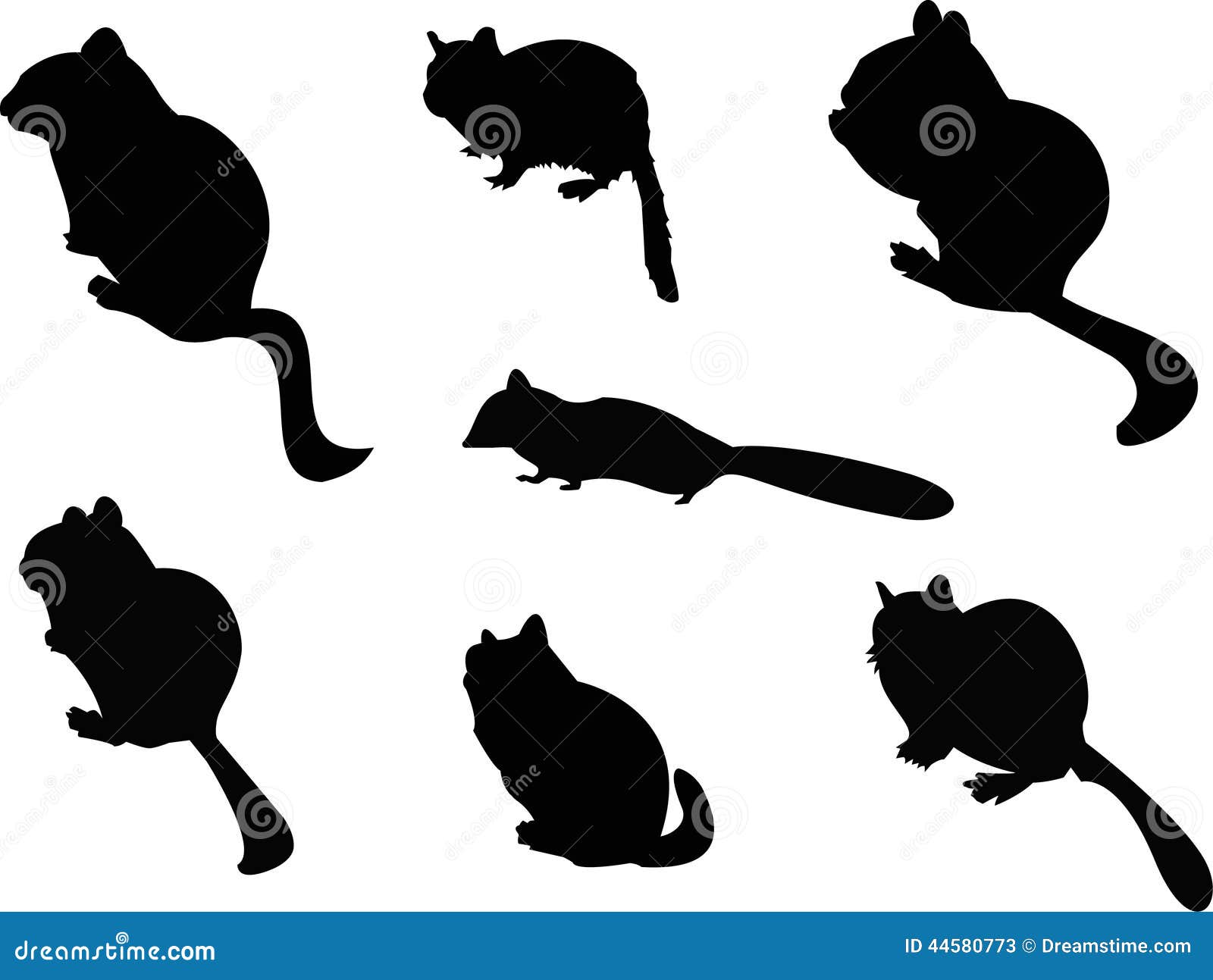 Chipmunk Silhouette Animal Clip Art Stock Illustration - Illustration ...
