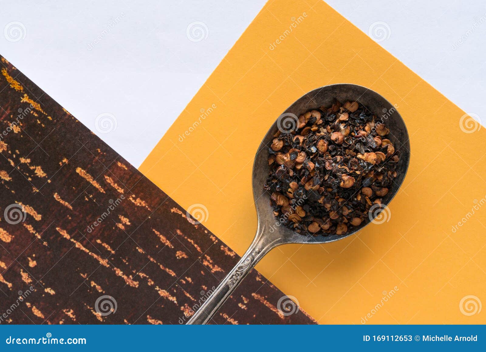 Chipotle Pepper Flakes on a Spoon Stock Image - Image of dried, food ...