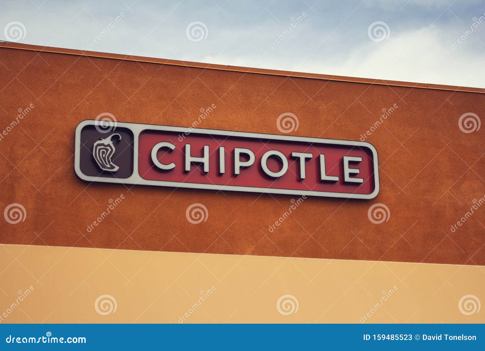 Chipotle restaurant sign editorial stock photo. Image of cafe - 159485523