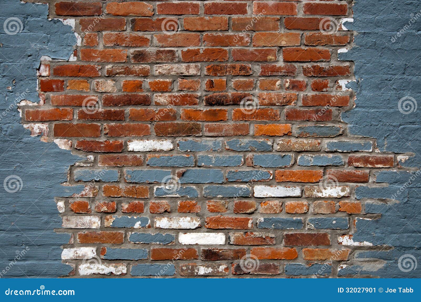 Chipped Away stock image. Image of bricks, wall, brick - 32027901