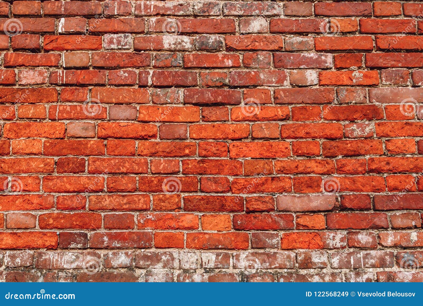 Chipped Brick Wall. stock image. Image of brown, retro - 122568249