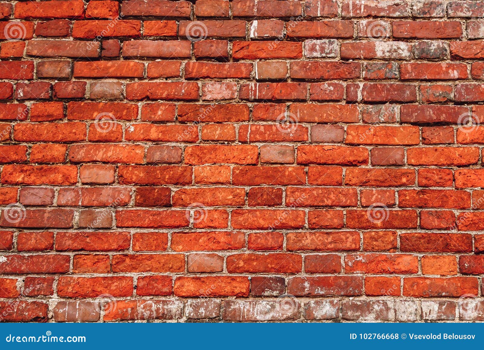 Chipped Brick Wall. stock photo. Image of construction - 102766668
