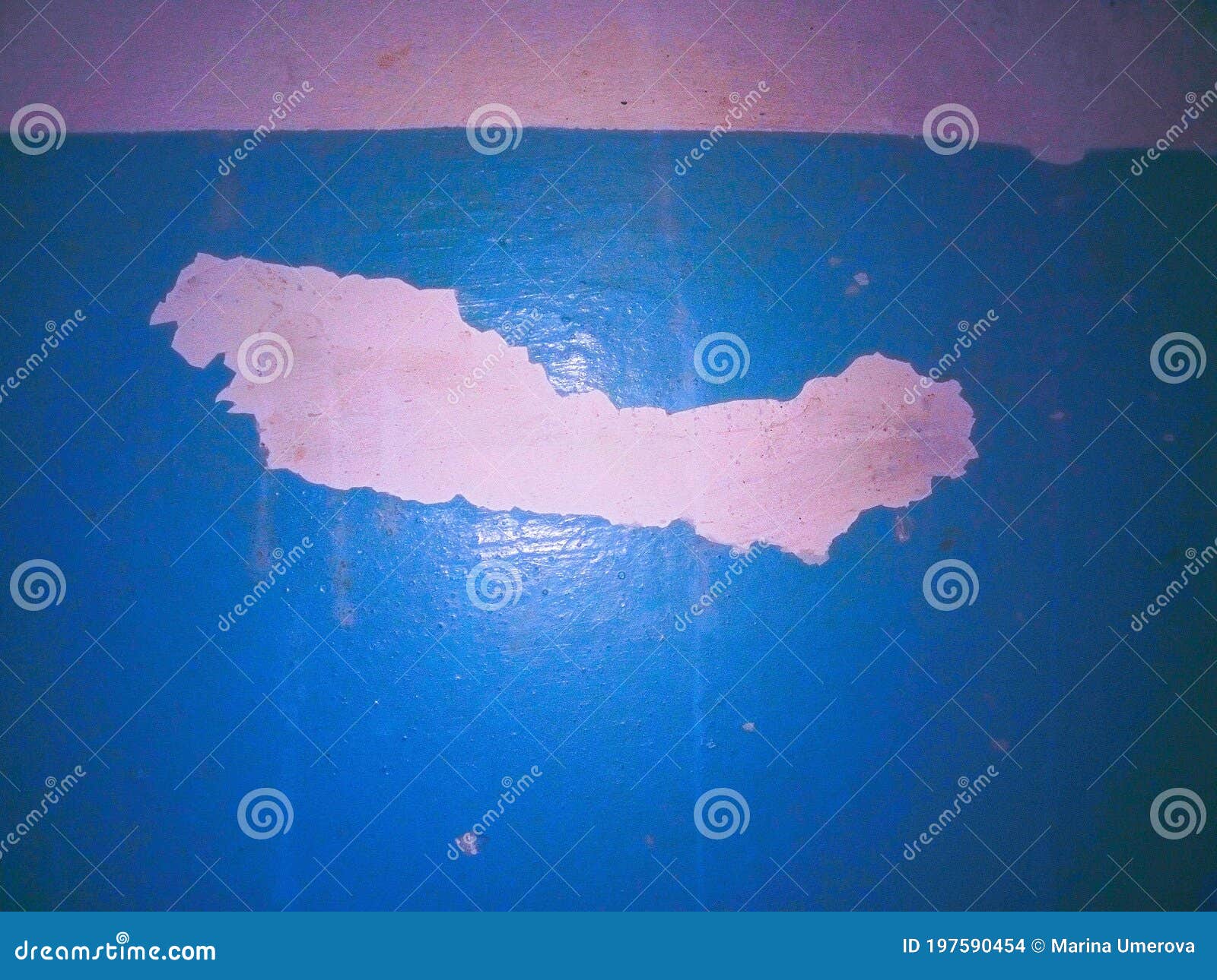 Chipped paint on the wall stock photo. Image of text - 197590454