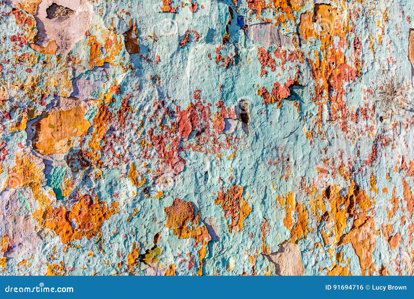 Chipped Peeling Paint on Old Wall Stock Photo - Image of close ...