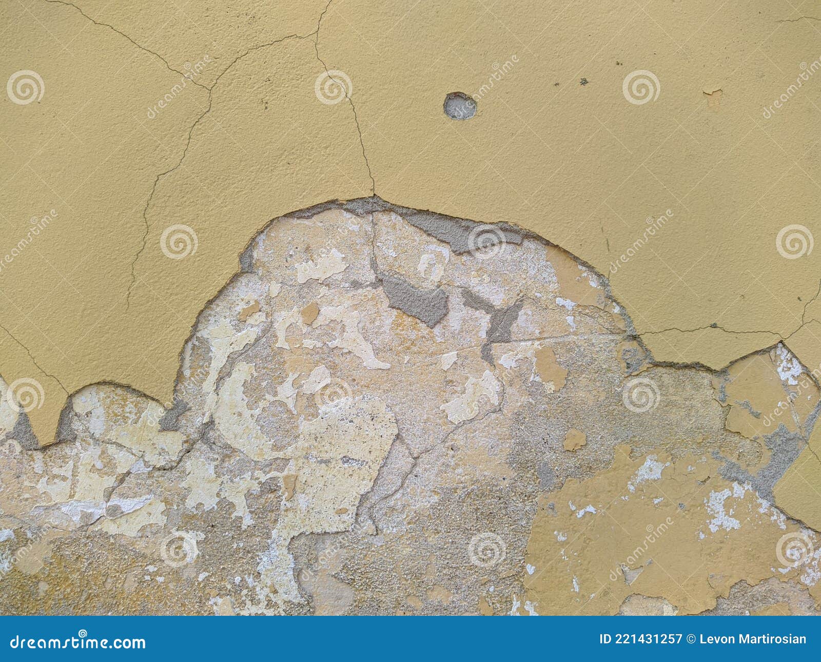 Chipped Piece of Plaster from the Wall Stock Image - Image of ...