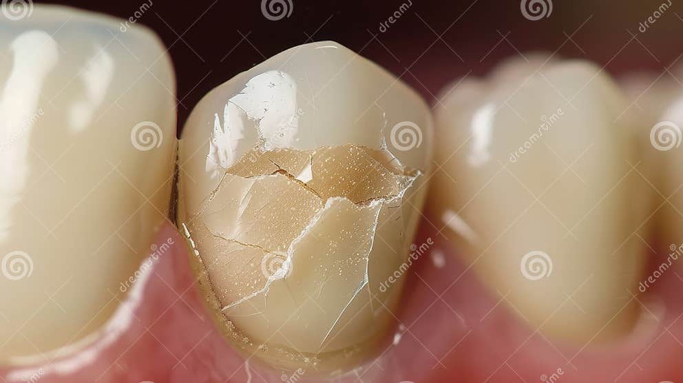A Chipped Tooth with a Sharp, Exposed Edge, Vulnerable To Sensitivity ...