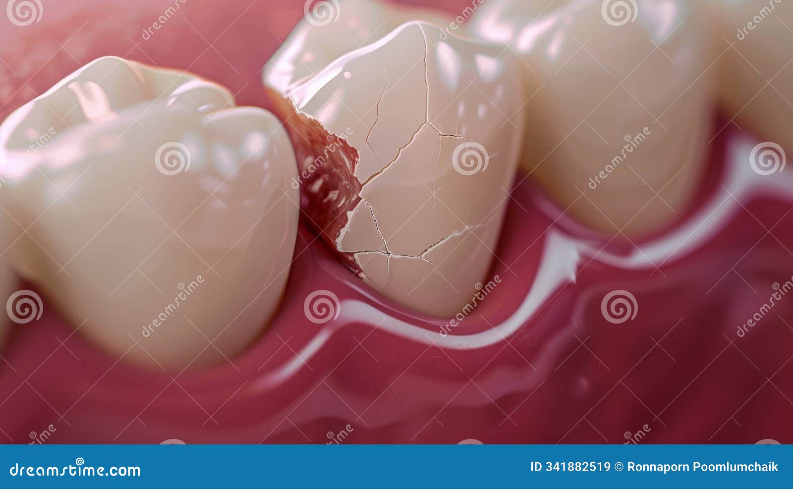 A Tooth With Exposed Nerve Endings Diagram Shows Cold Effects ...