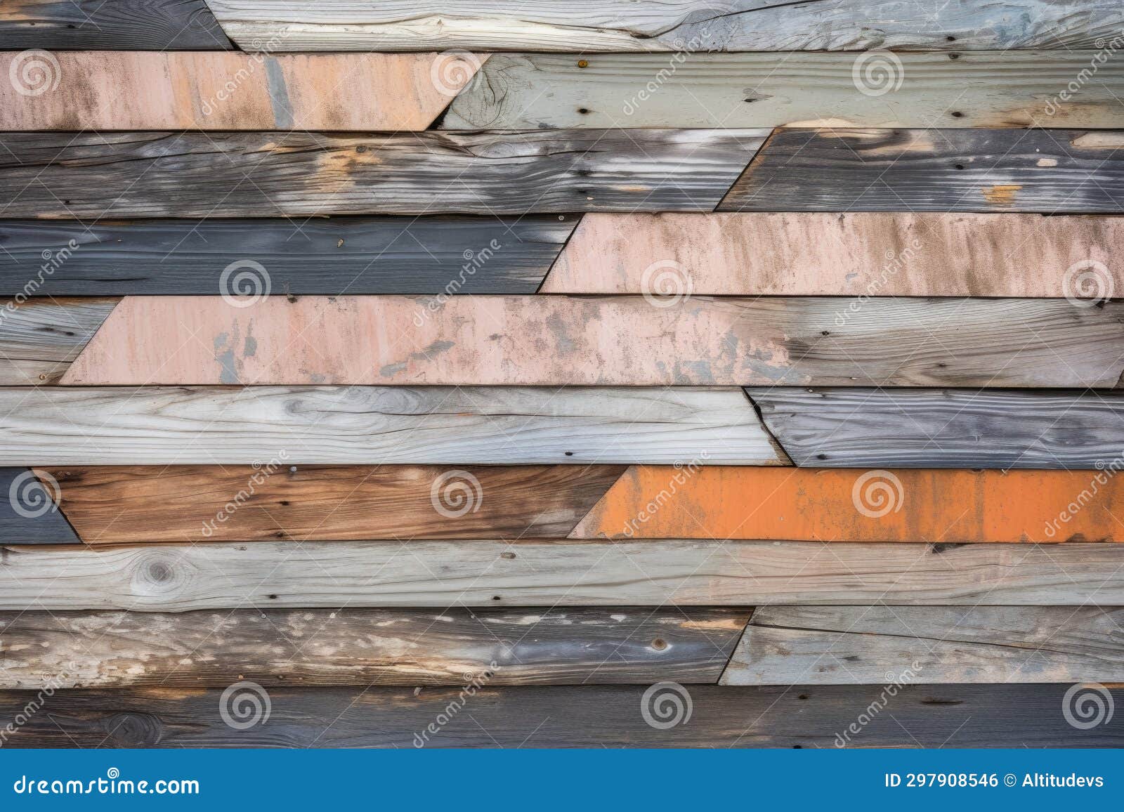 Old Chipped Wooden Teal Blue Plank With Staples Texture Background ...
