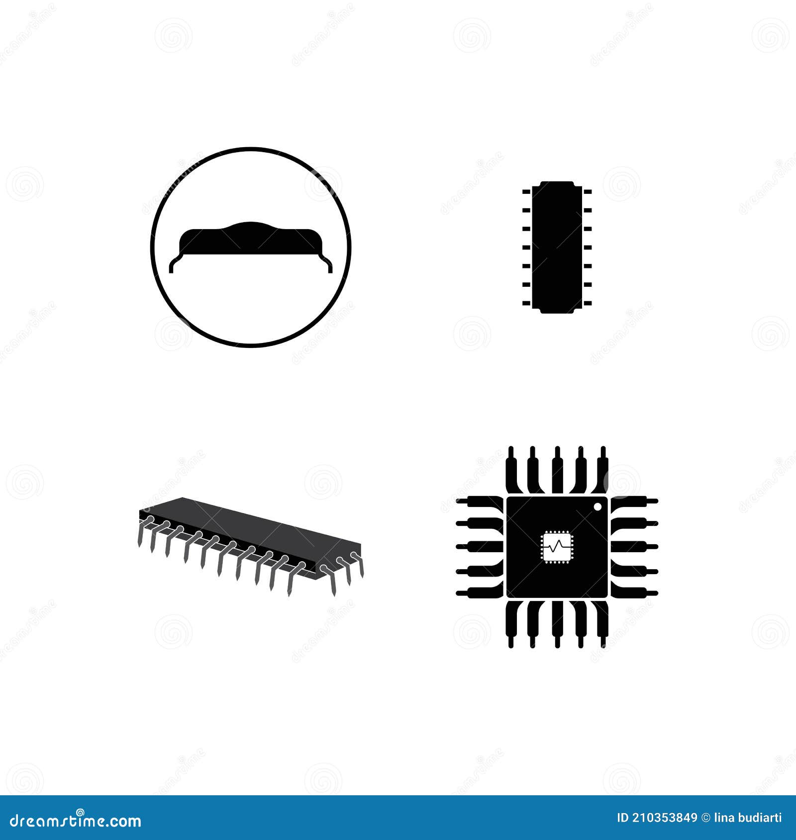 Chippictogram vector illustratie. Illustration of geïsoleerd - 210353849