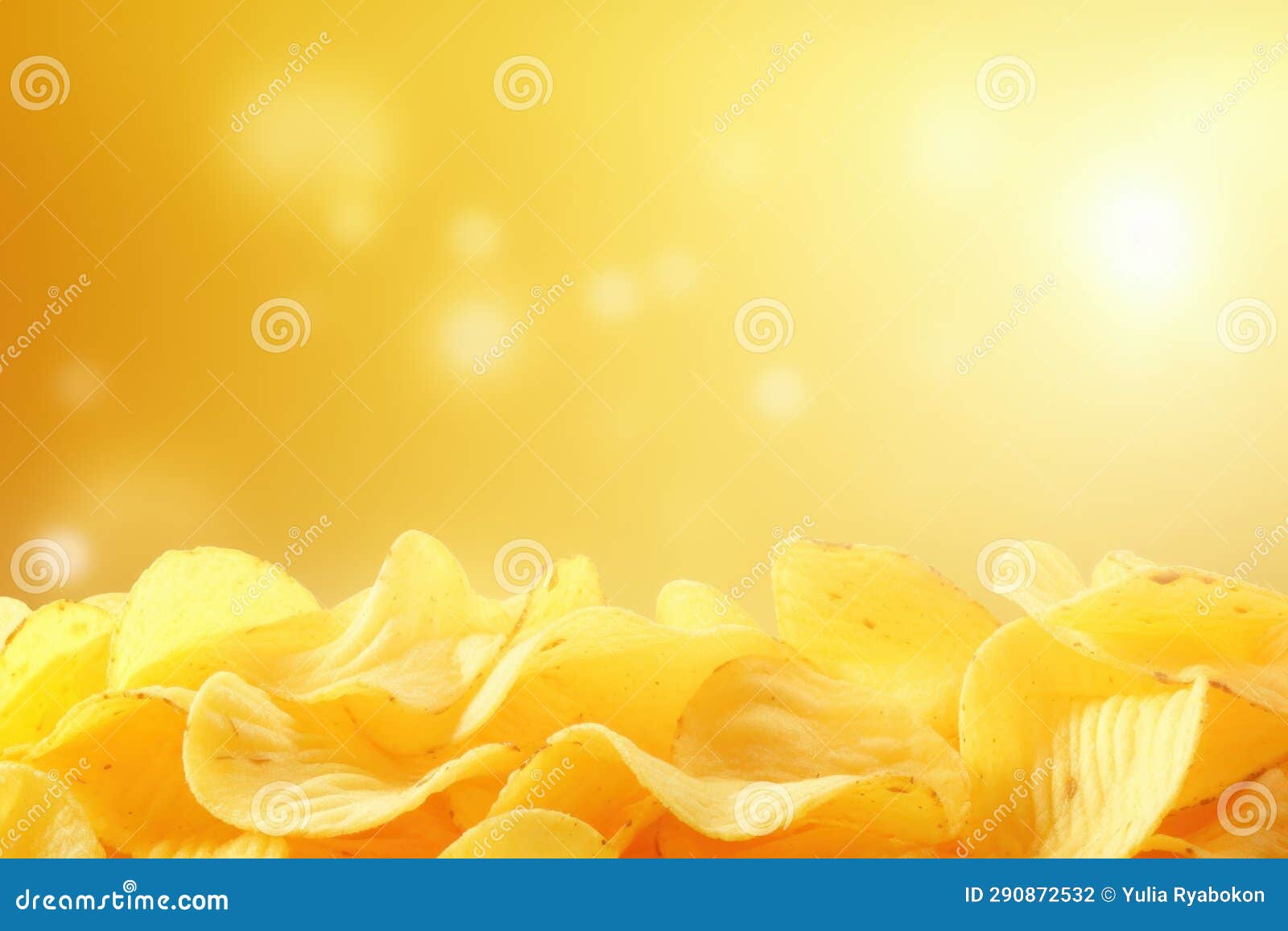 Chips Banner Snack Food. Generate Ai Stock Illustration - Illustration ...