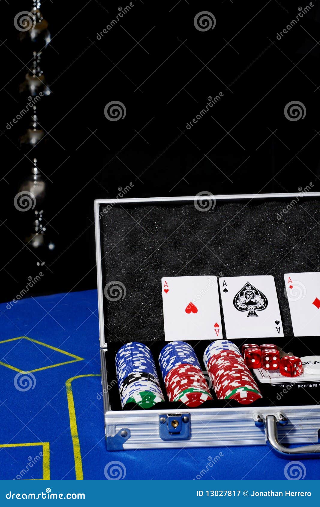 Chips and Cards on Poker Table Stock Image - Image of spades, chip ...