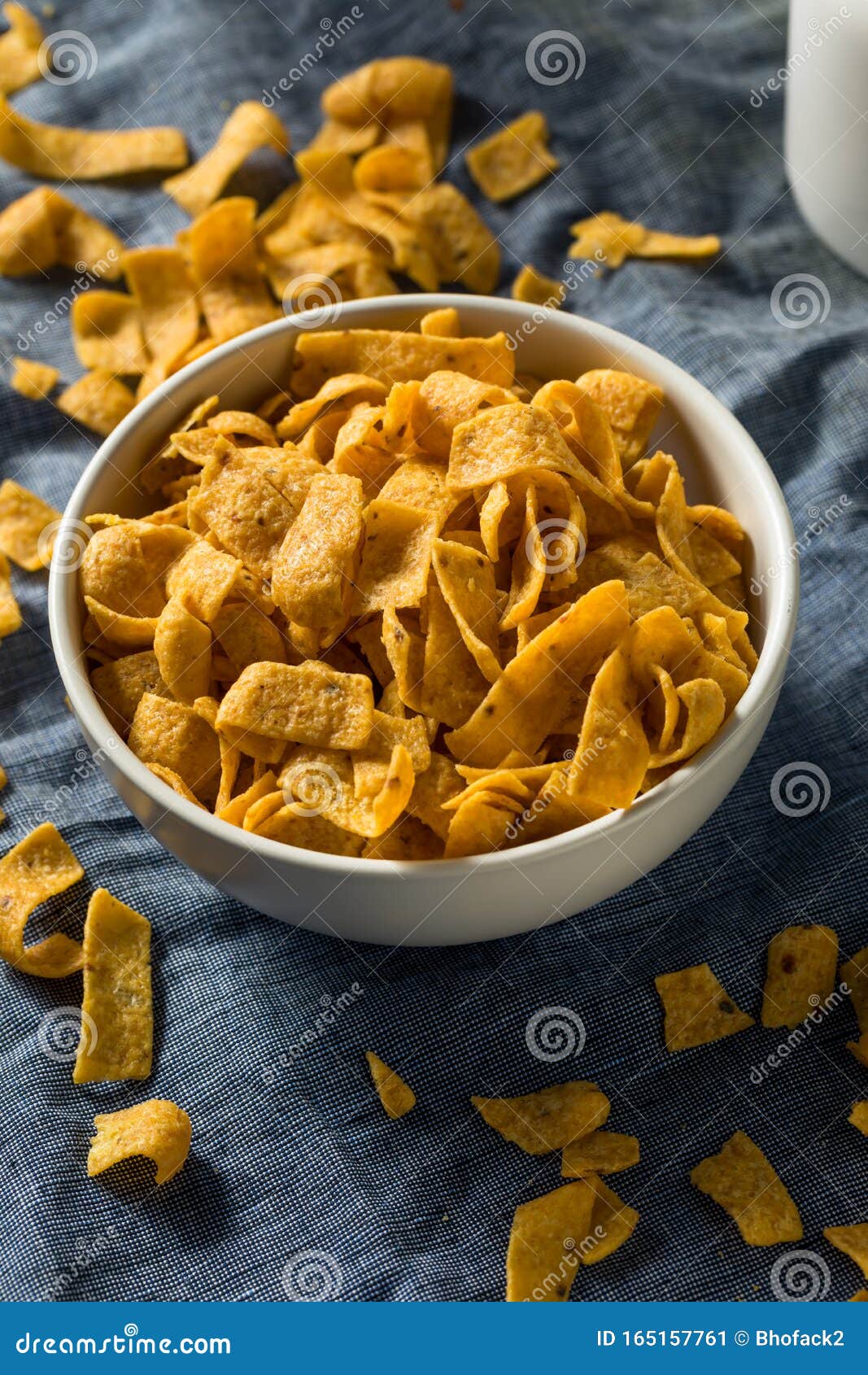 Chips De Milho De Sal Crunchy Imagem de Stock - Imagem de estalo ...