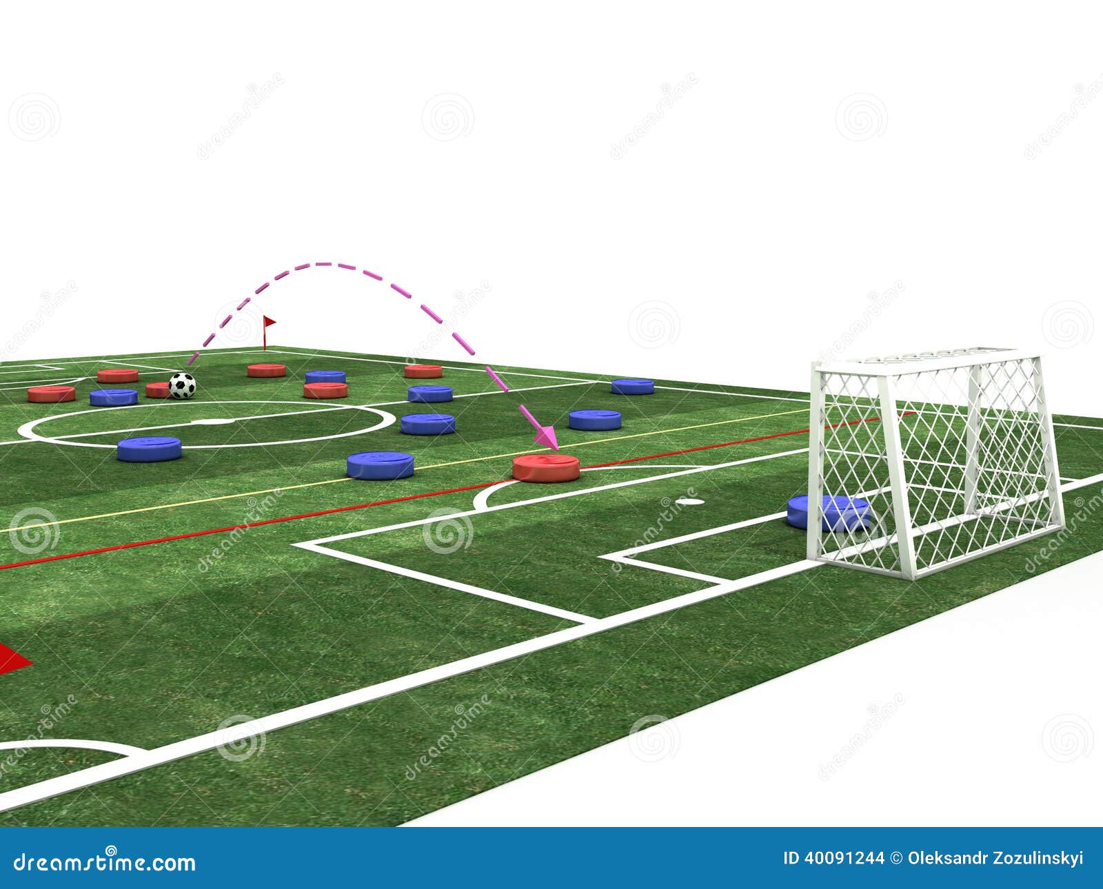 Chips on the Football Field #9 Stock Illustration - Illustration of ...