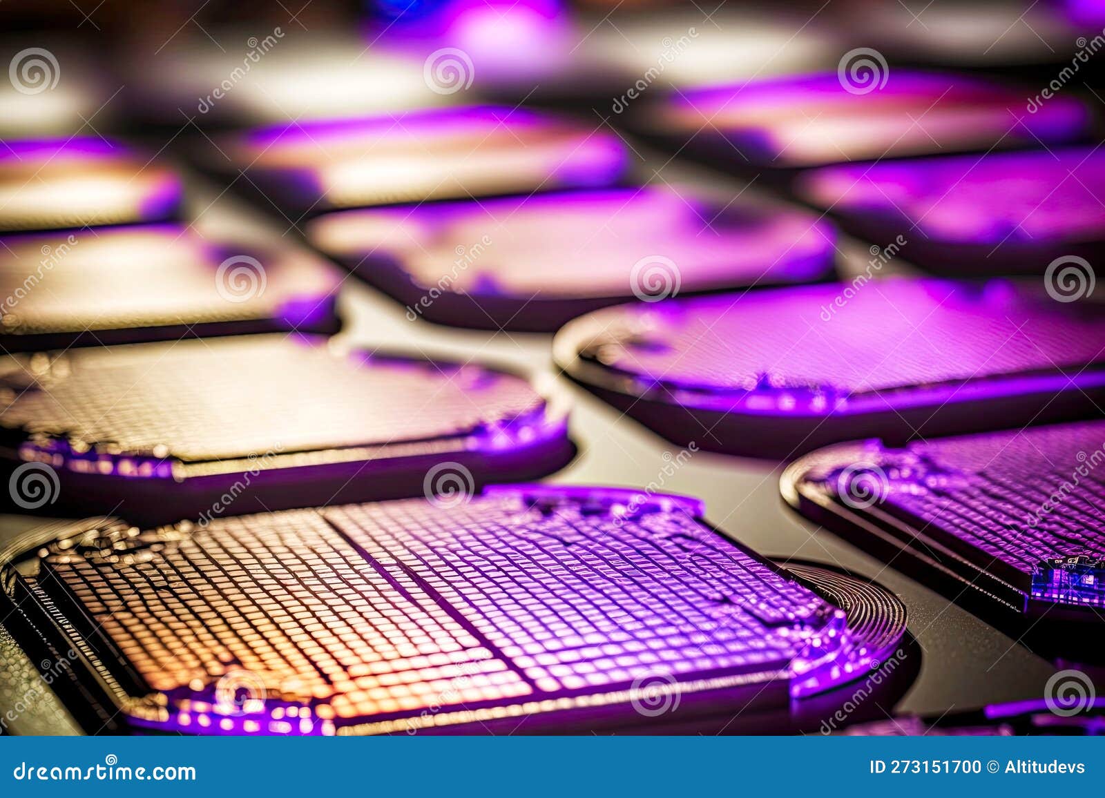 Chips Integrated into System Wafer Semiconductor Manufacturing Stock ...