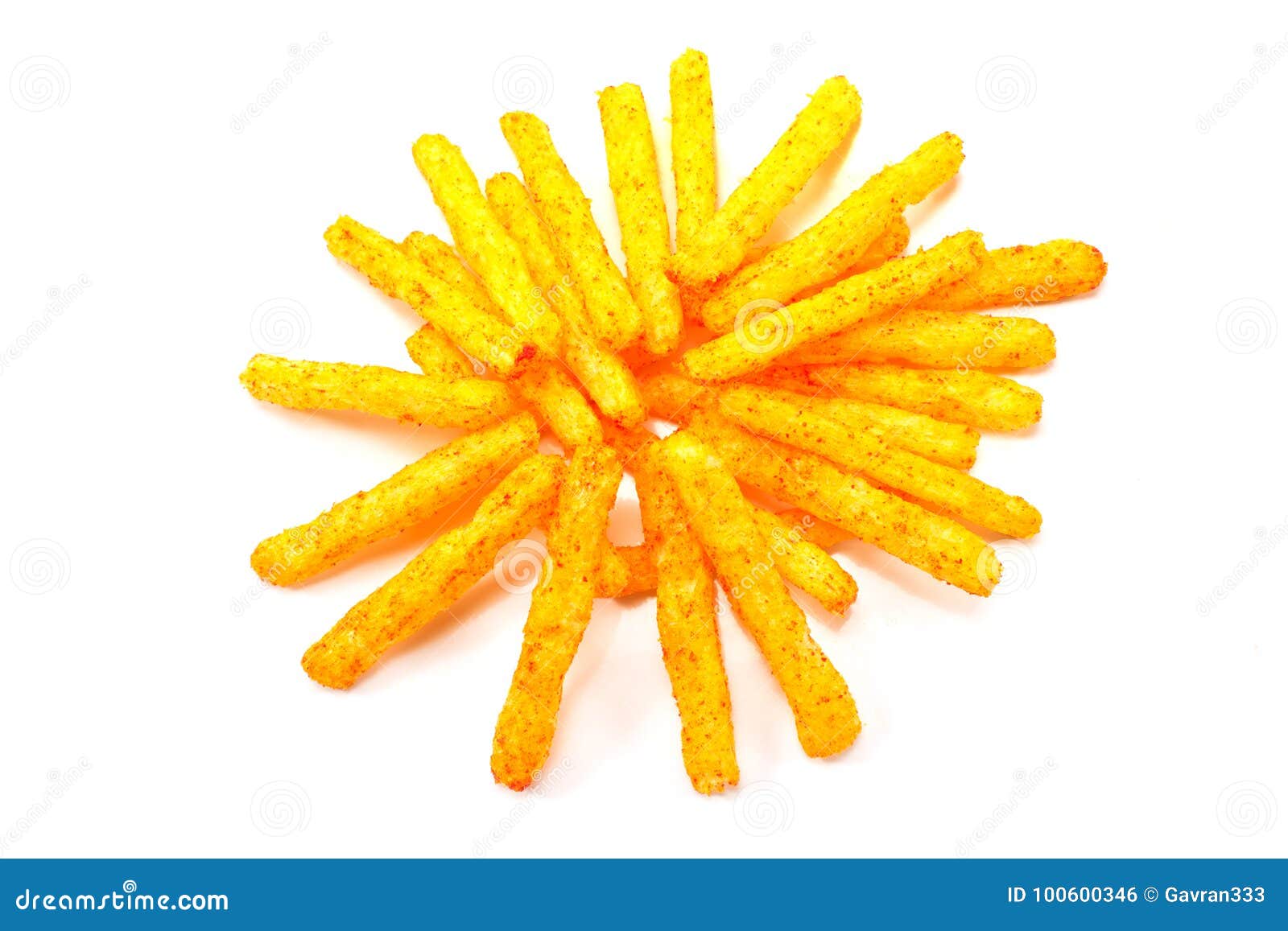 Chips isolated on white stock photo. Image of prepared - 100600346