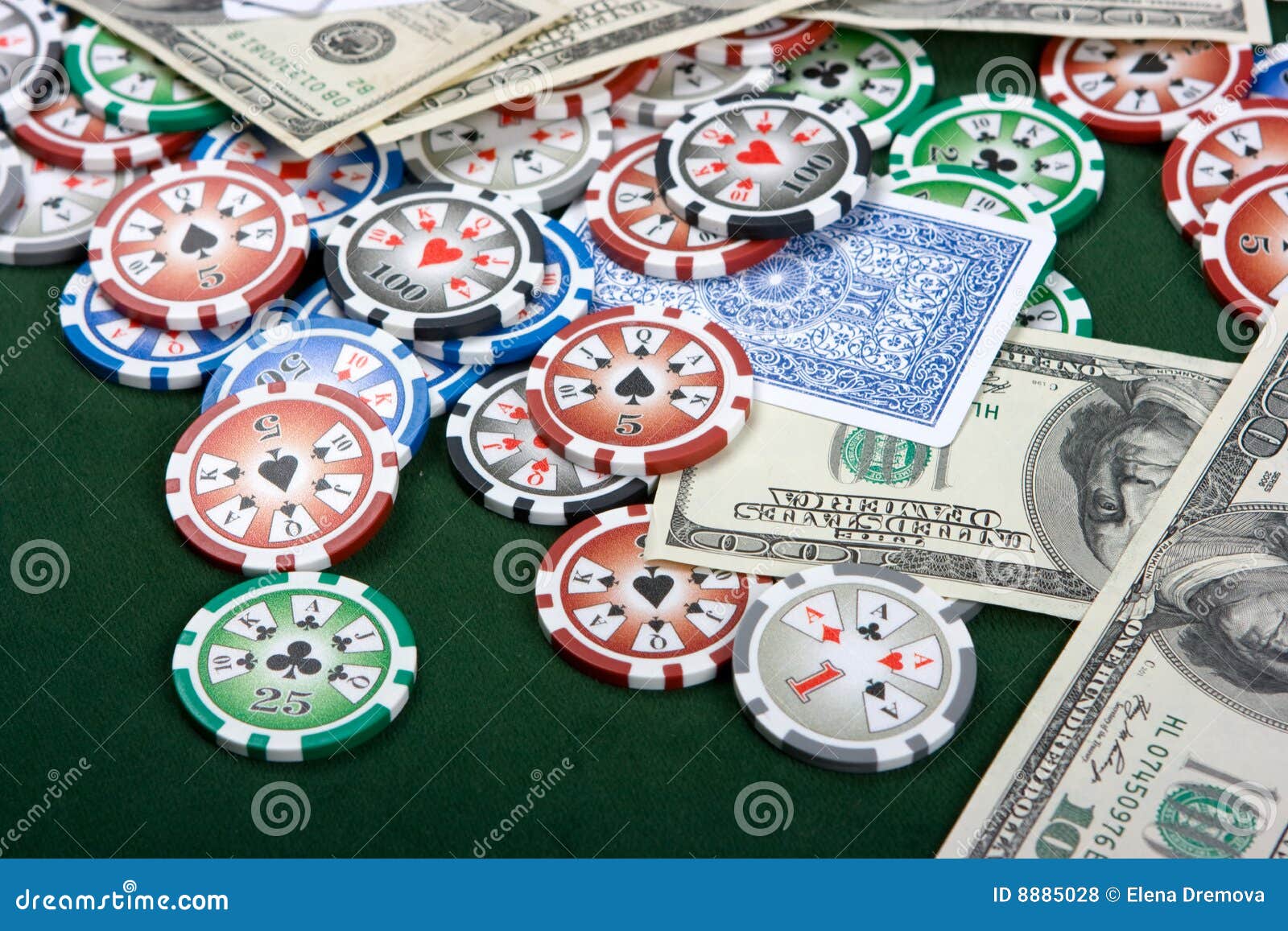 Chips and money stock photo. Image of king, flash, holdem - 8885028