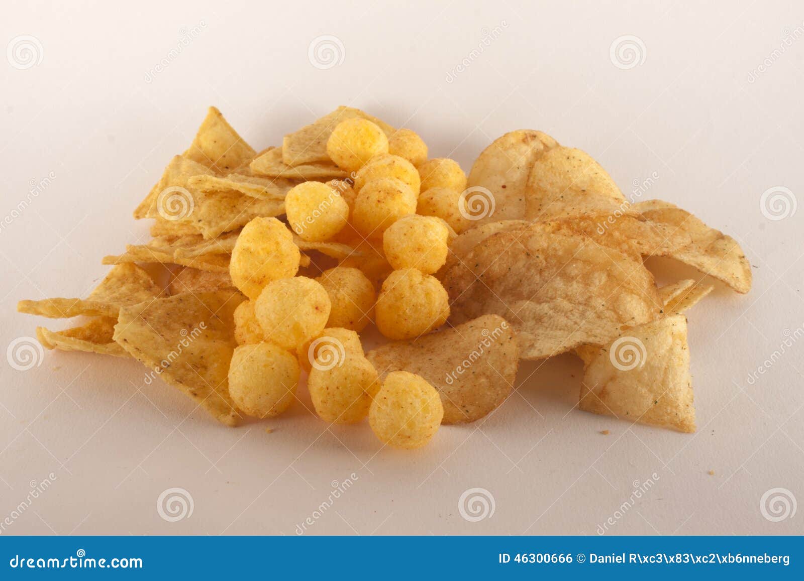 Chips, Nachos and Cheese Balls Stock Photo - Image of salt, chips: 46300666