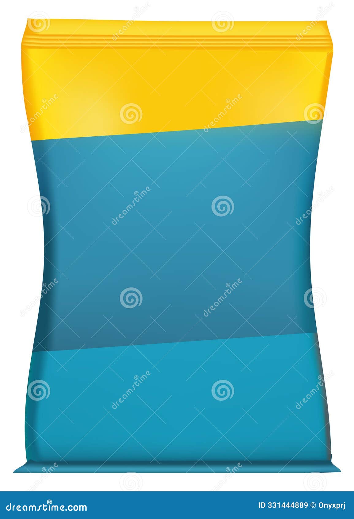 Chips Pack Mockup. Realistic Blank Brand Bag Stock Illustration ...