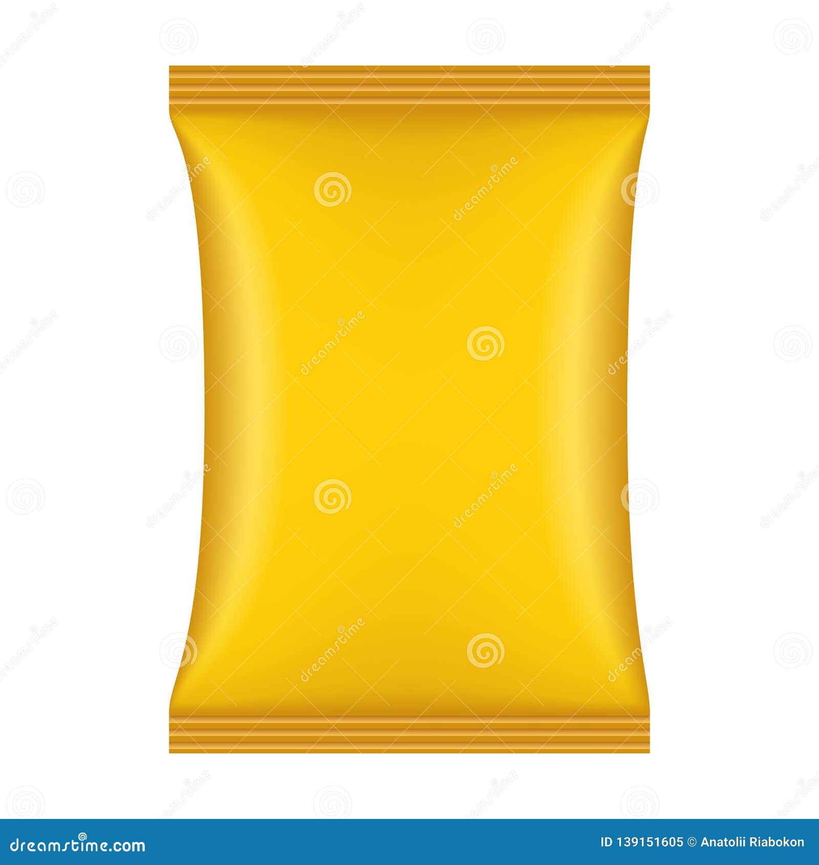 Chips Package Icon, Realistic Style Stock Vector - Illustration of food ...