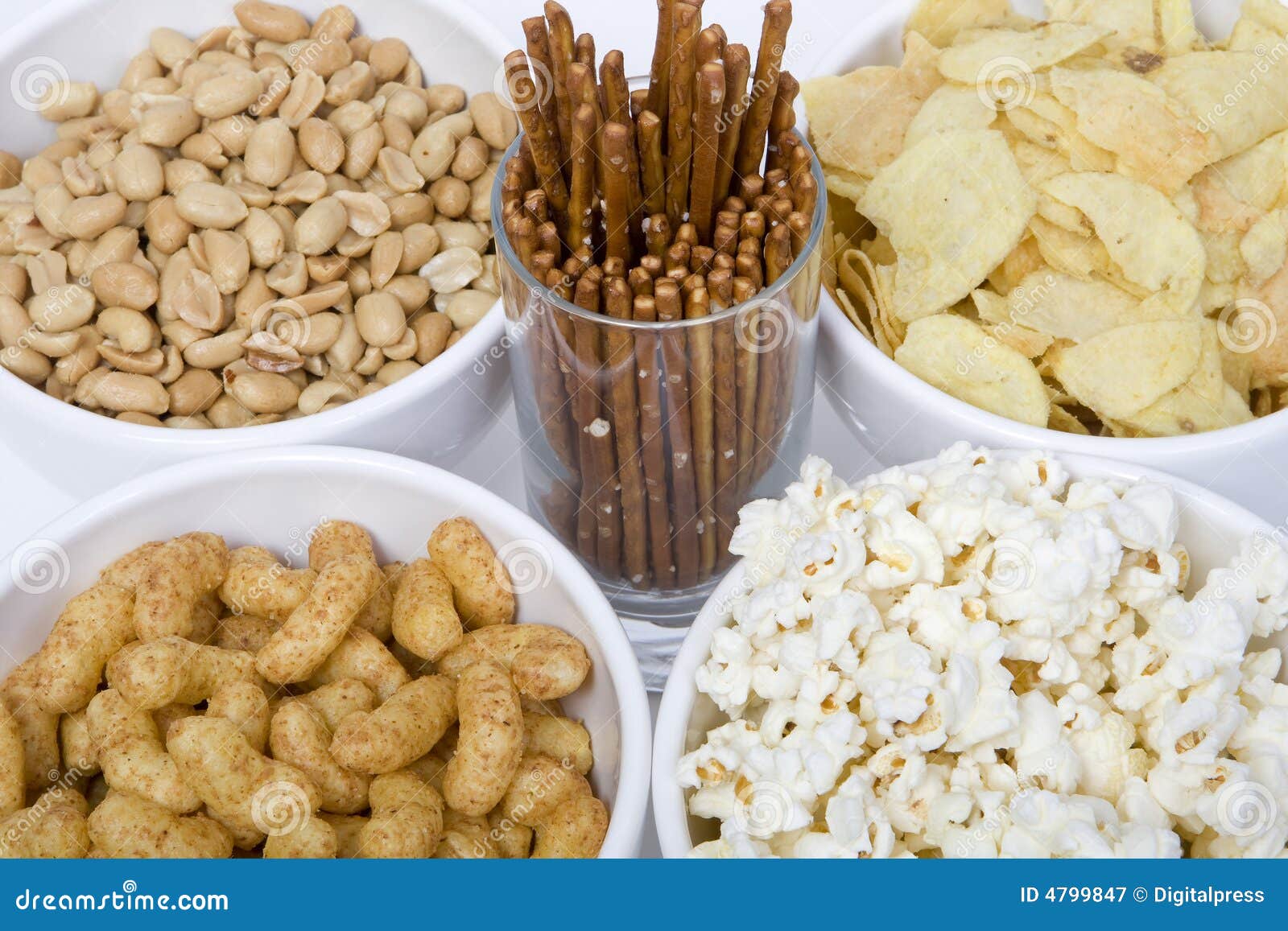 Chips Peanuts Popcorn Salted Sticks Stock Image - Image of increase ...