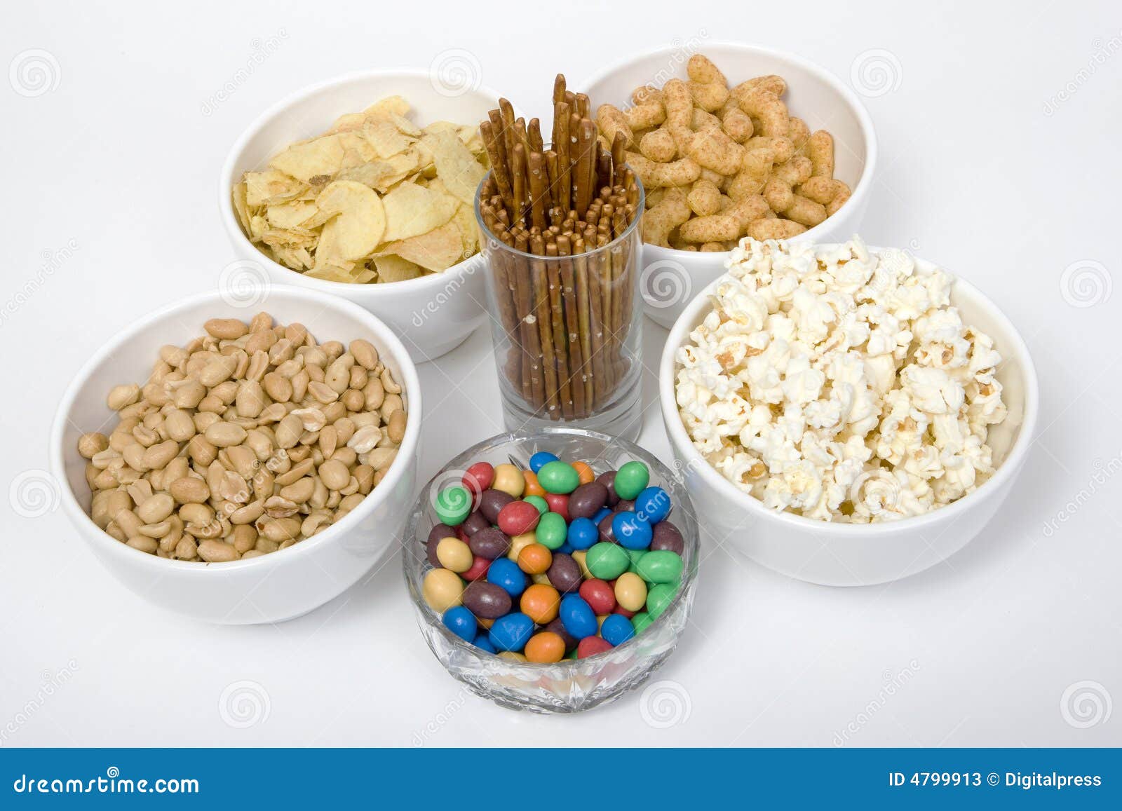 Chips Peanuts Popcorn Salted Sticks Stock Image - Image of increase ...