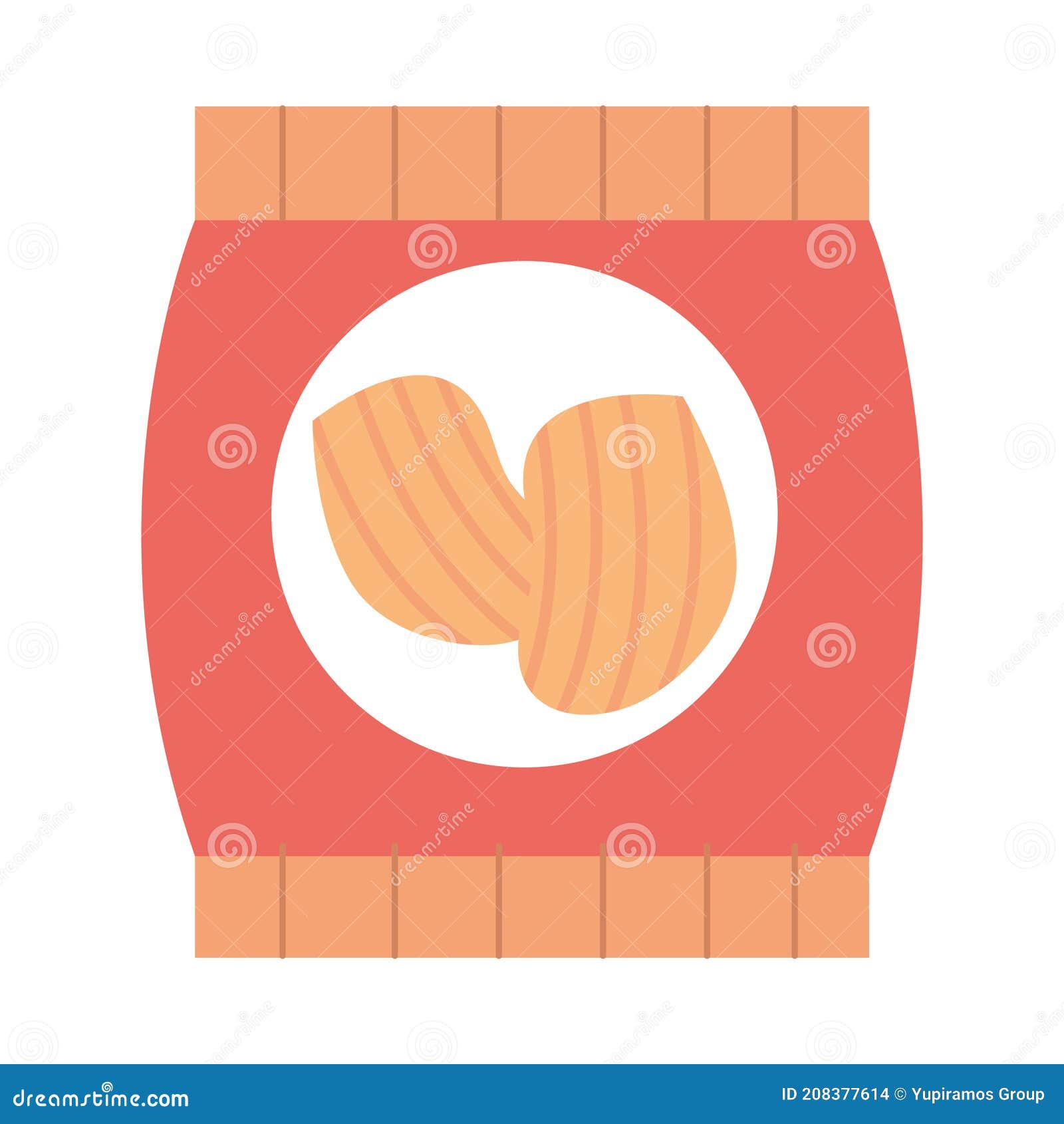 Chips Plastic Bag Vector Design Stock Vector - Illustration of dinner ...