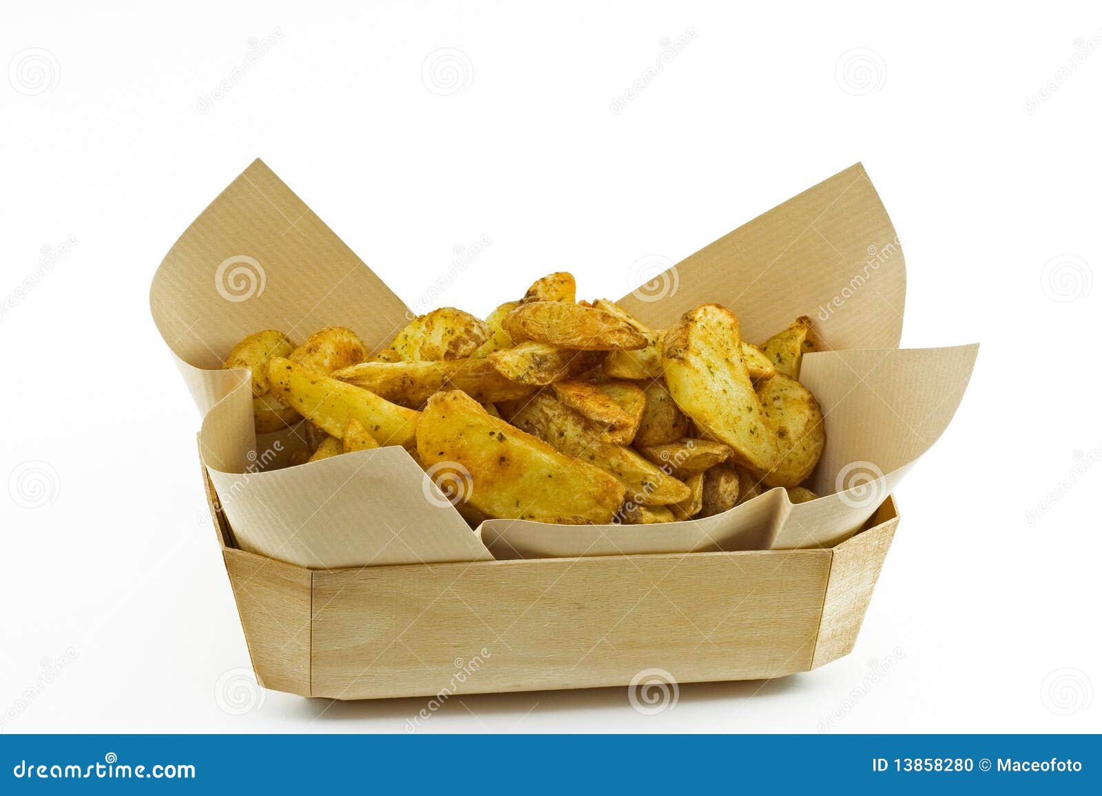 Chips Portion stock photo. Image of takeout, french, fried - 13858280