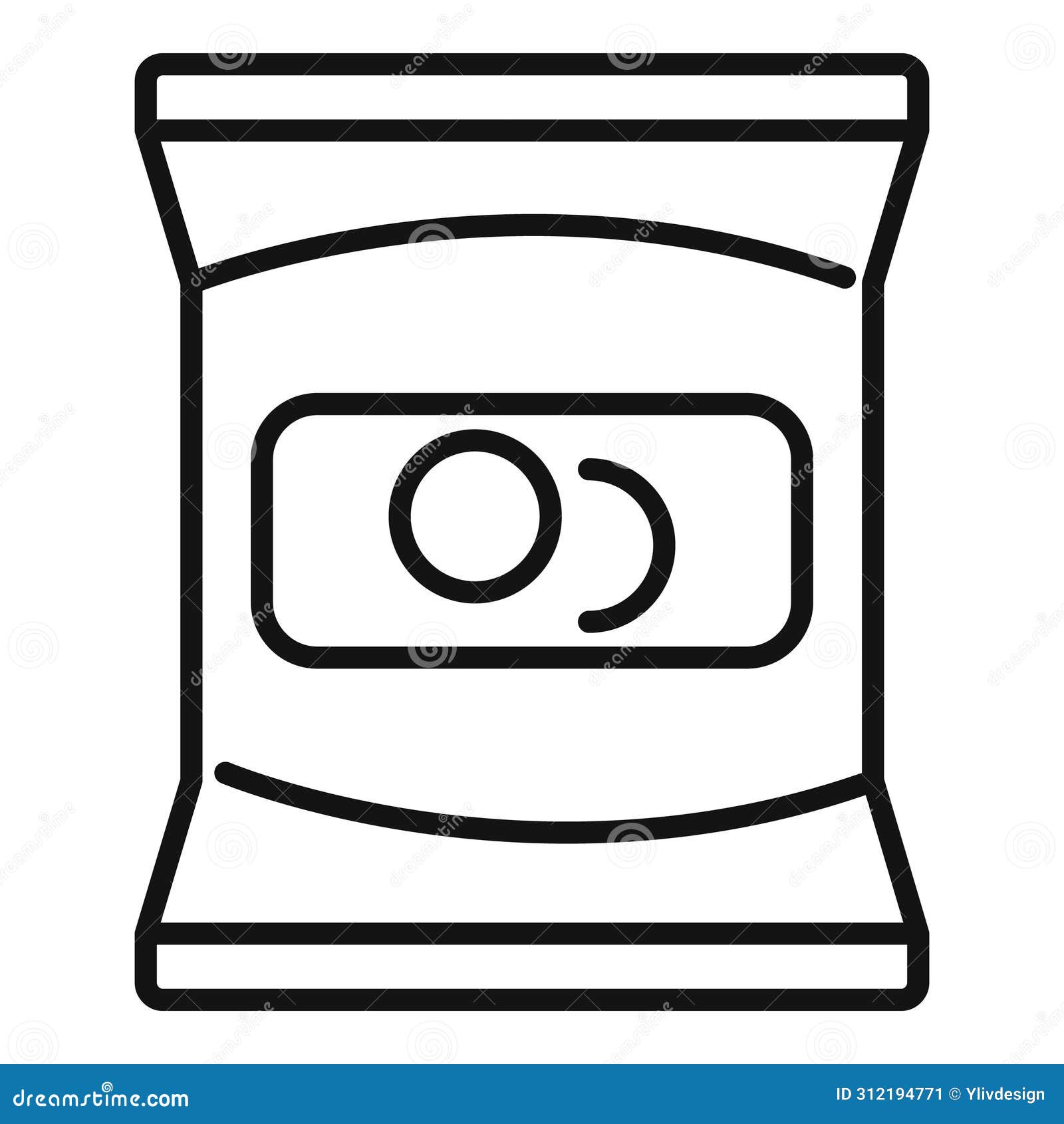 Chips Product Pack Icon Outline Vector. Vending Machine Food Stock ...