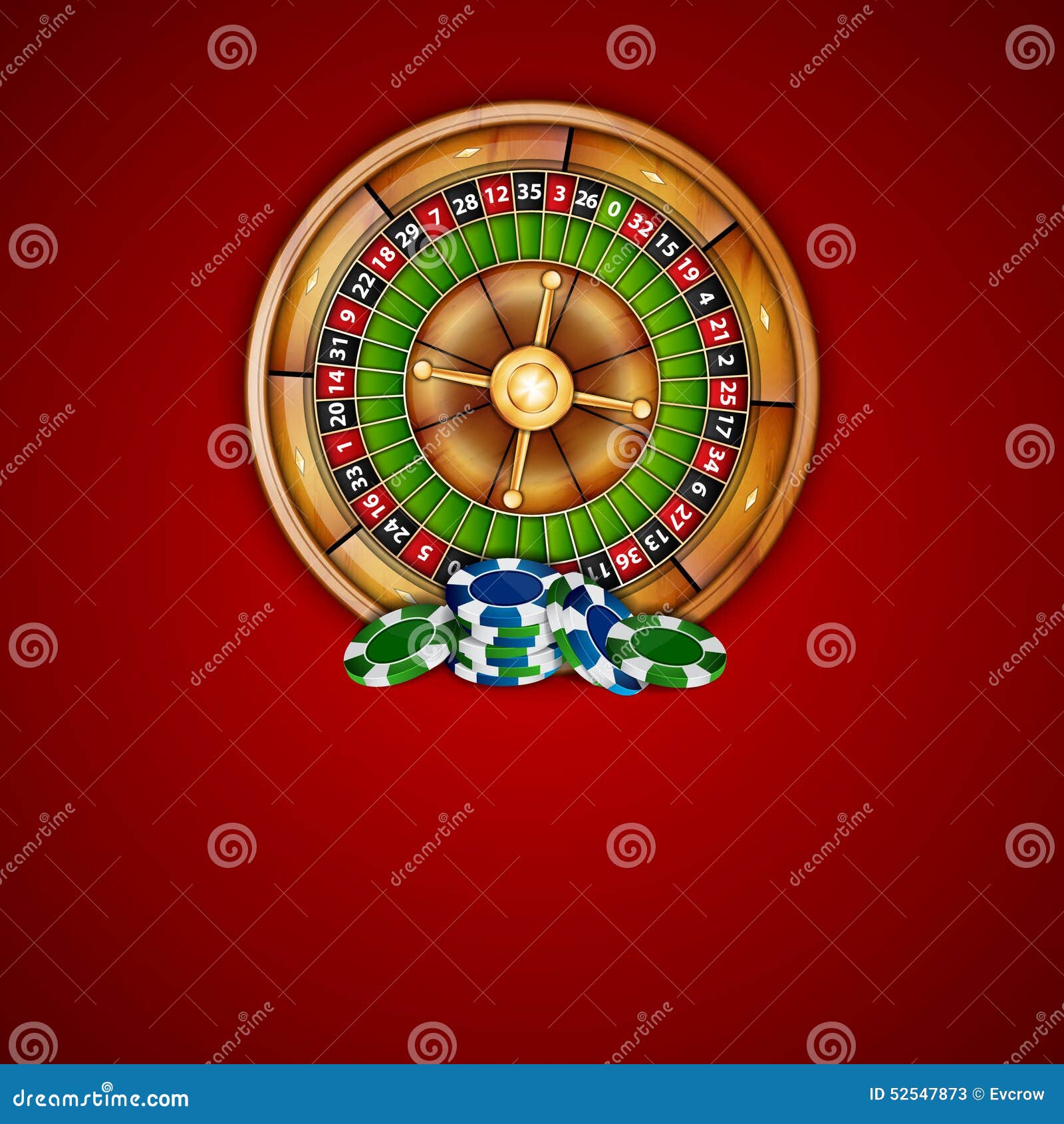 Chips and roulette stock vector. Illustration of circle - 52547873