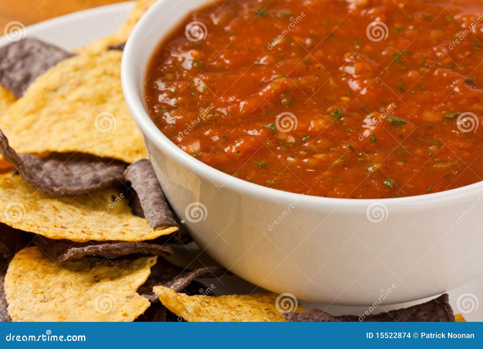 Chips and Salsa stock photo. Image of cilantro, corn - 15522874