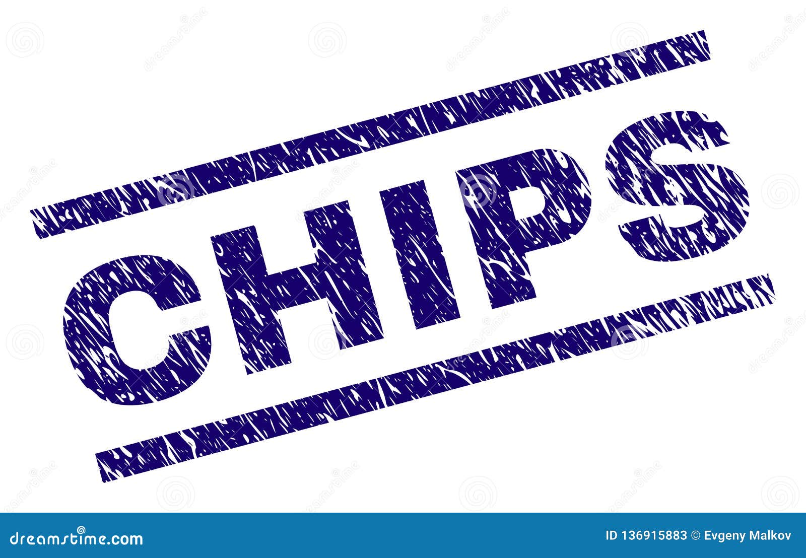 Scratched Textured CHIPS Stamp Seal Stock Vector - Illustration of ...