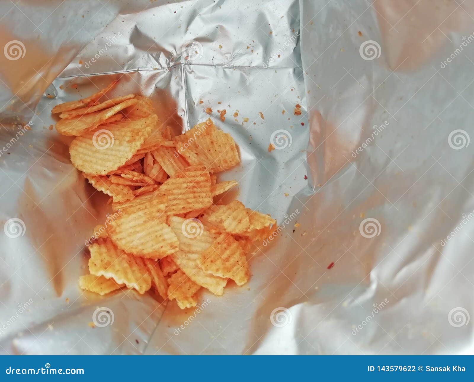 Chips are in Snack Wrapper. Stock Photo - Image of crunchy, package ...