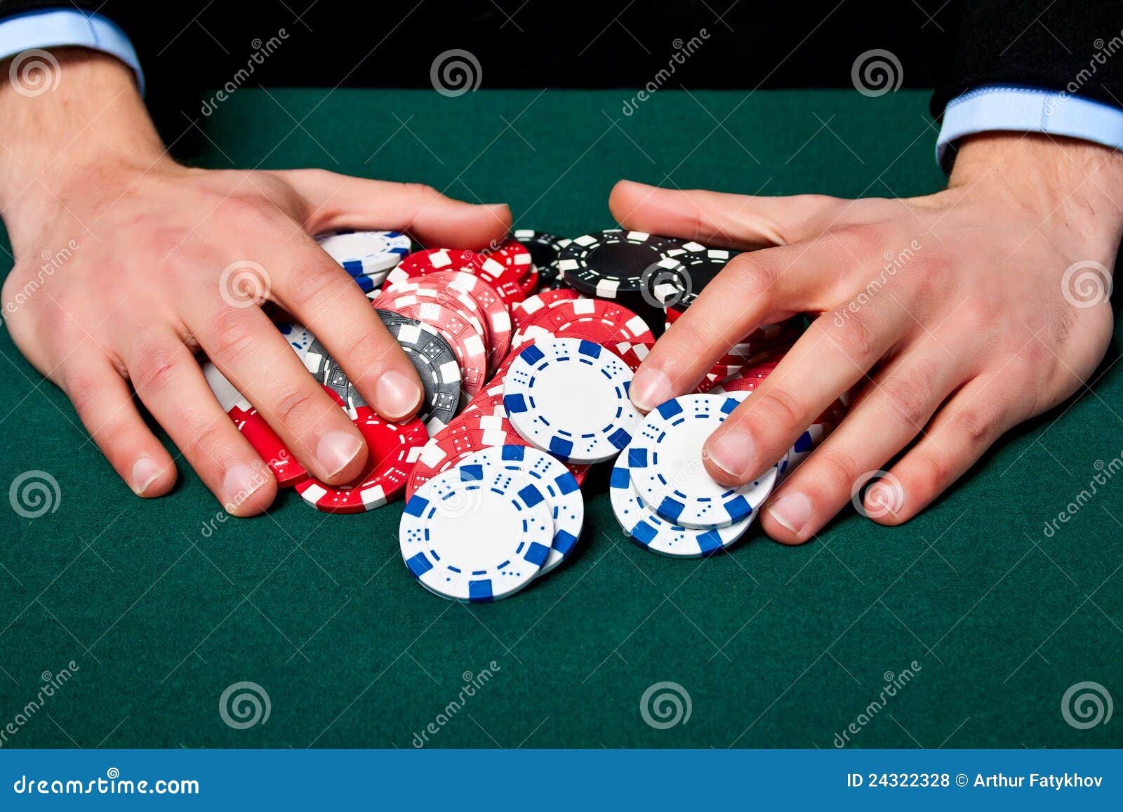 Chips on the table. stock photo. Image of luck, gambling - 24322328