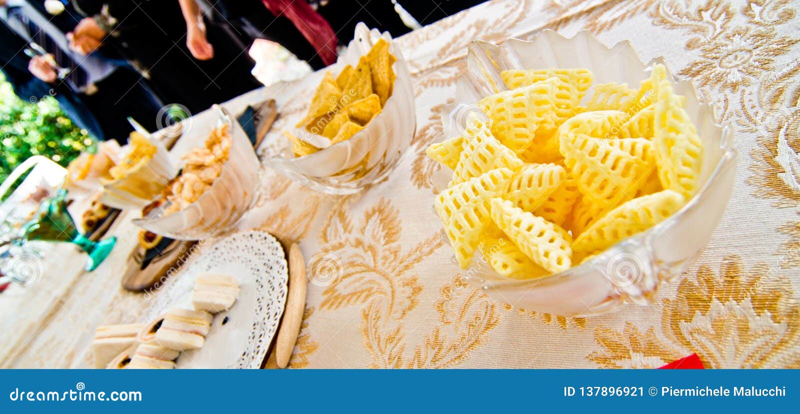 Chips on a Table for Aperitifs Stock Image - Image of lemon, canapacopy ...