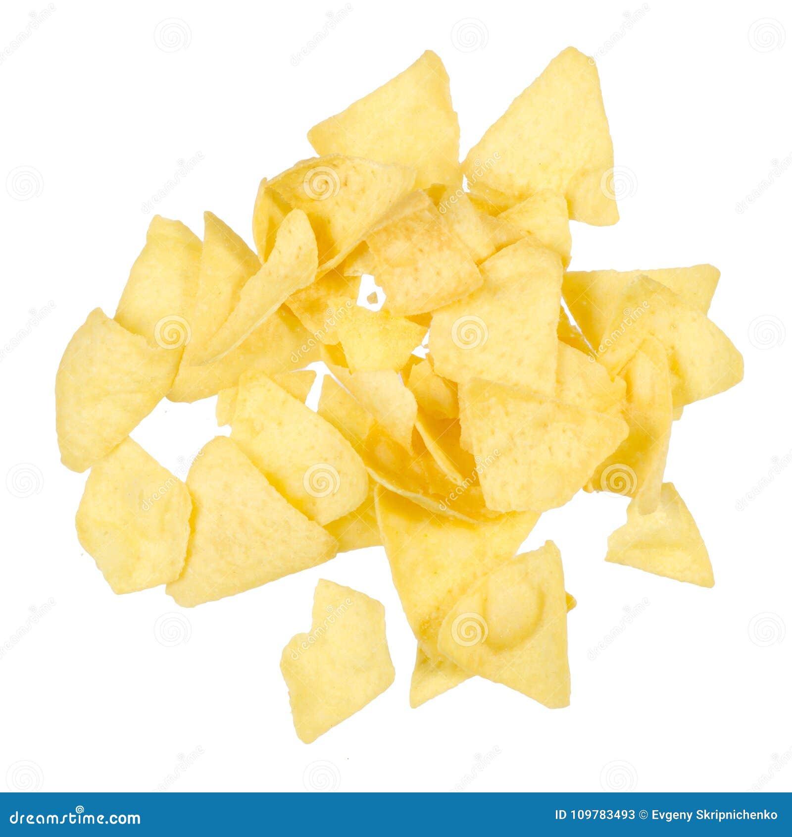 Chips top view stock image. Image of salt, meal, background - 109783493