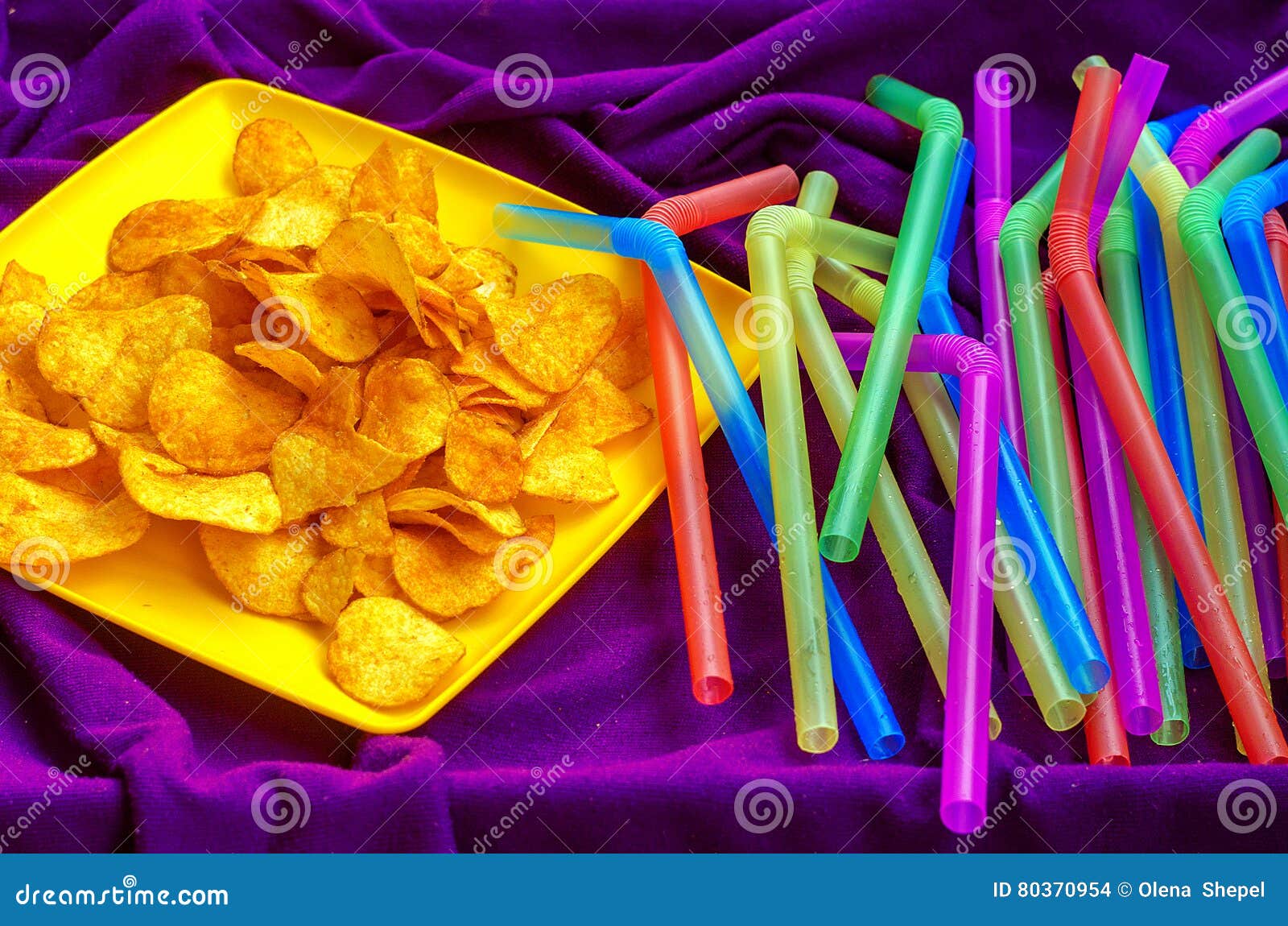 Chips for Weekend Enjoyment Stock Photo - Image of delicious, salt ...