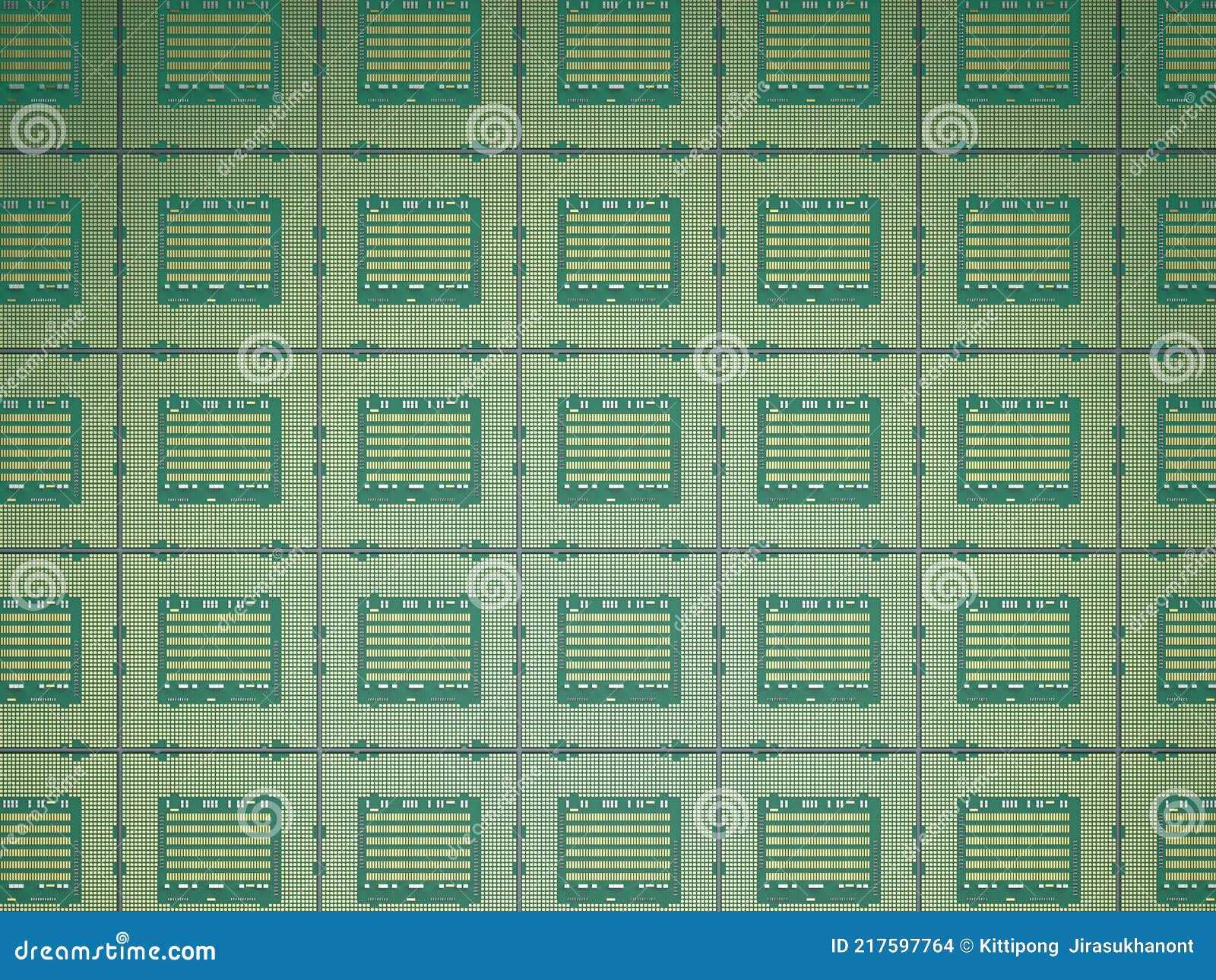 Chipset for Semiconductor Manufacturing Stock Illustration ...